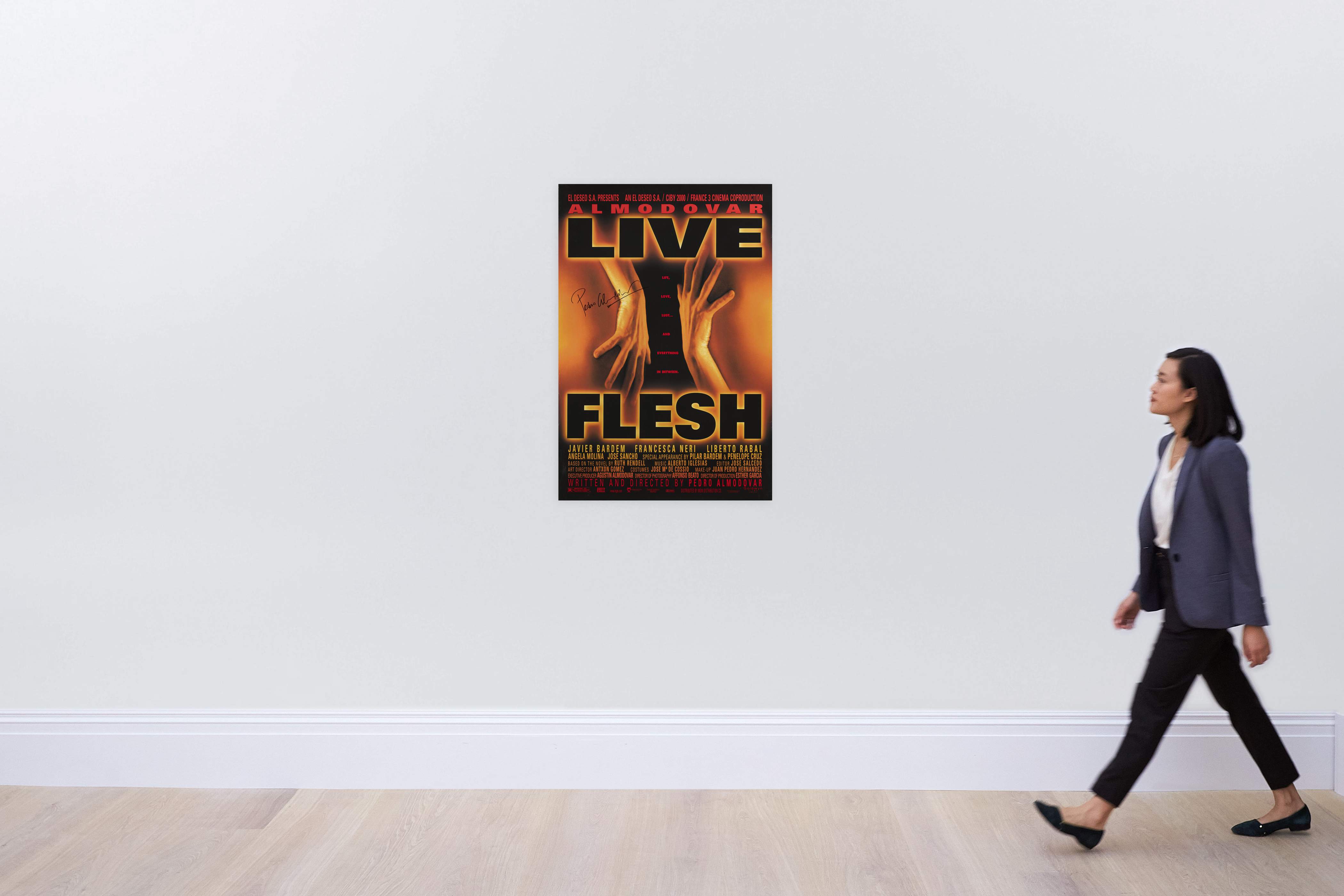 Carne Trémula / Live Flesh (1997) Poster, US , Signed by Pedro ...