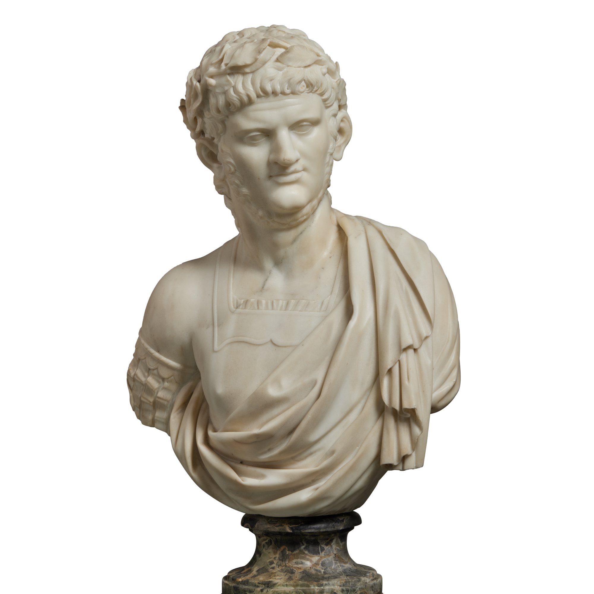 Four Italian Carved Marble Busts of Roman Emperors, 19th Century ...