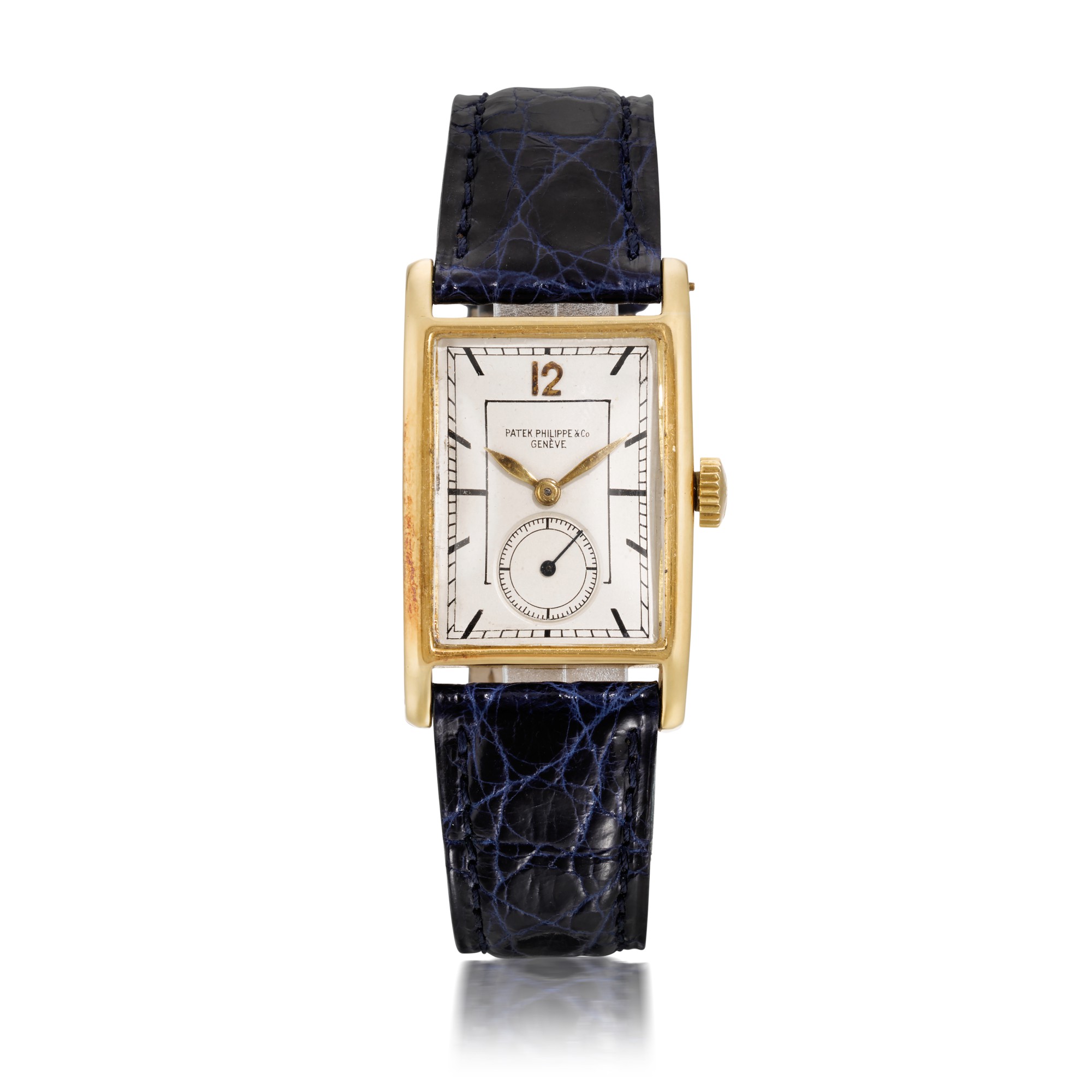REFERENCE 158 YELLOW GOLD RECTANGULAR WRISTWATCH CIRCA 1940 | Watches ...