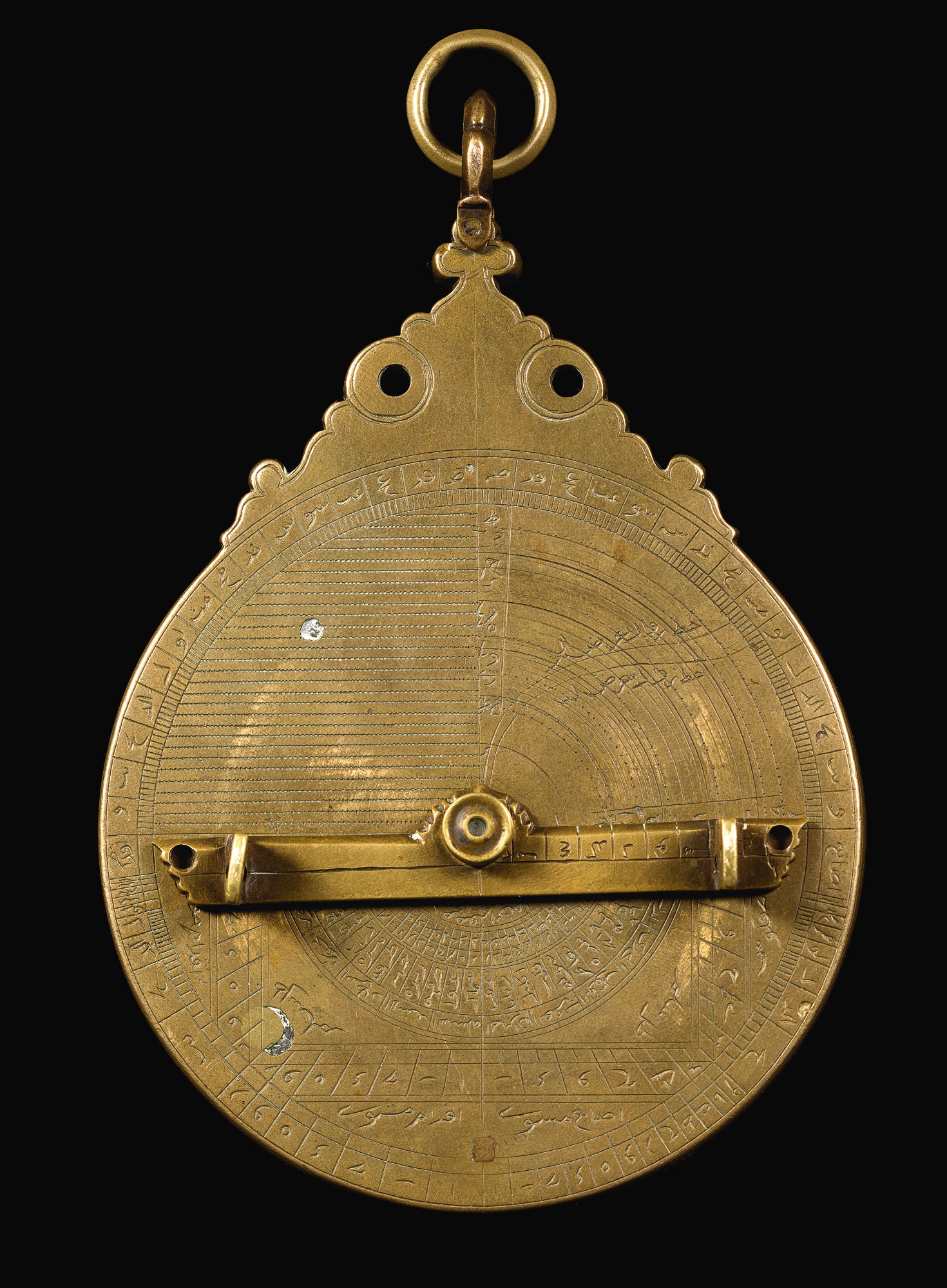 A PLANOSPHERIC BRASS ASTROLABE, SIGNED BY MUHAMMAD MUQIM, LAHORE, 17TH ...