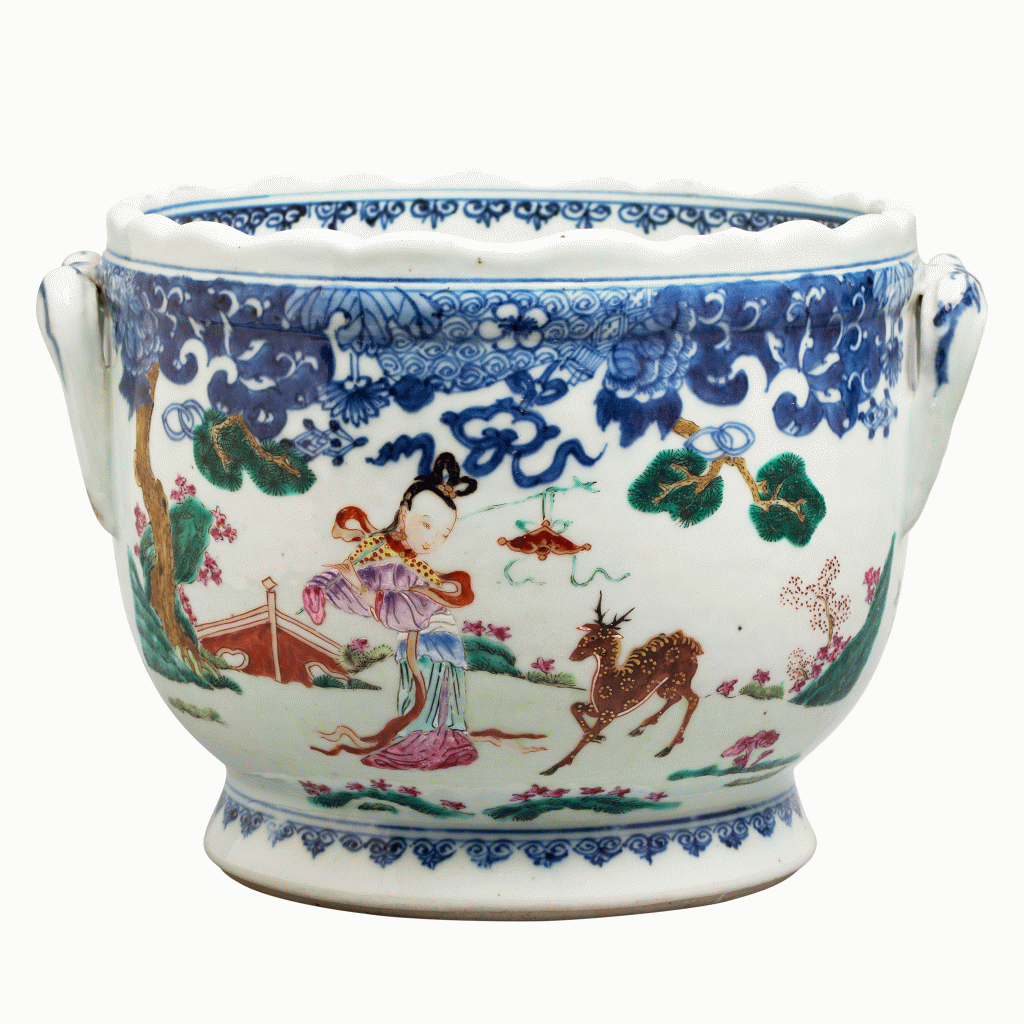 Antique Chinese Export Qianlong Porcelain Cachepot Available For ...