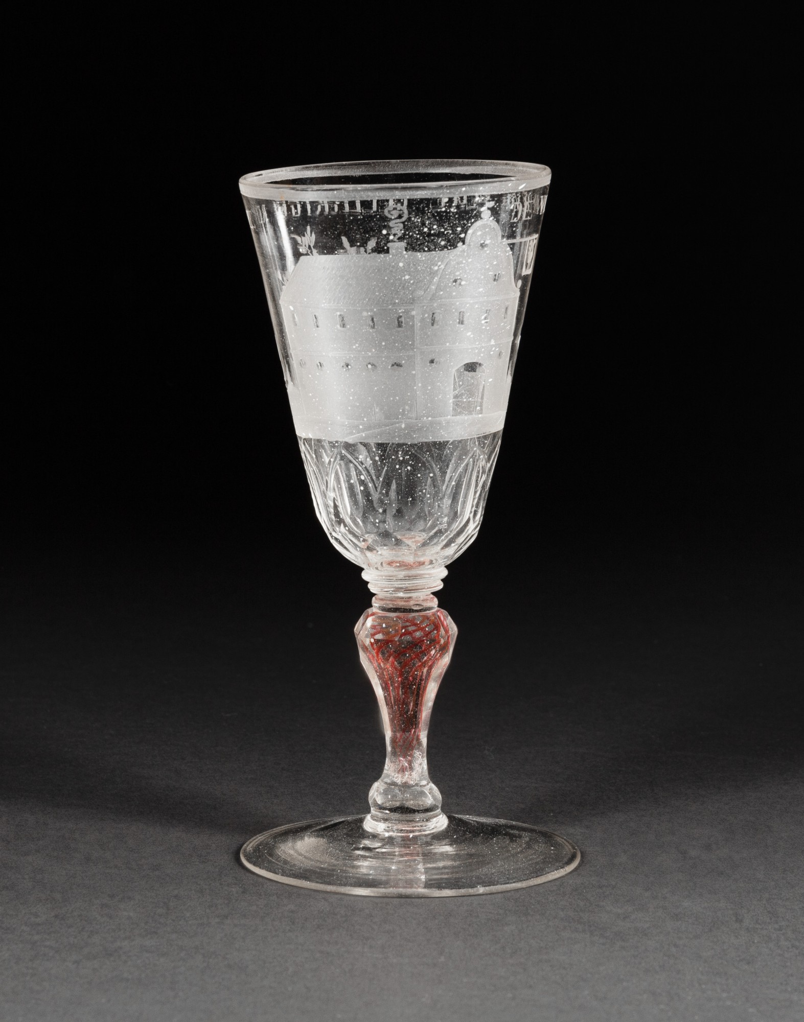 A Dutch engraved wine glass, 18th century | Verre à vin en verre gravé ...