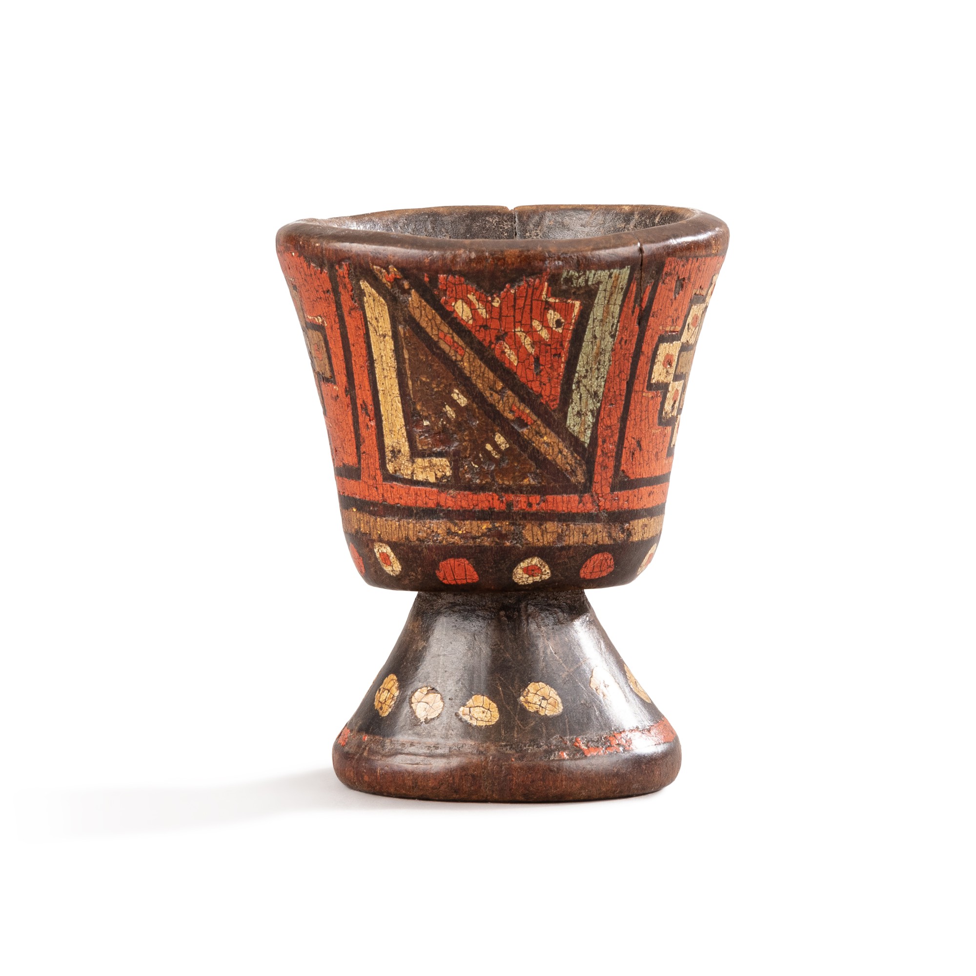 Five Keros polychrome Vessels, Inca, Peru, 16th century | Cinq vases ...