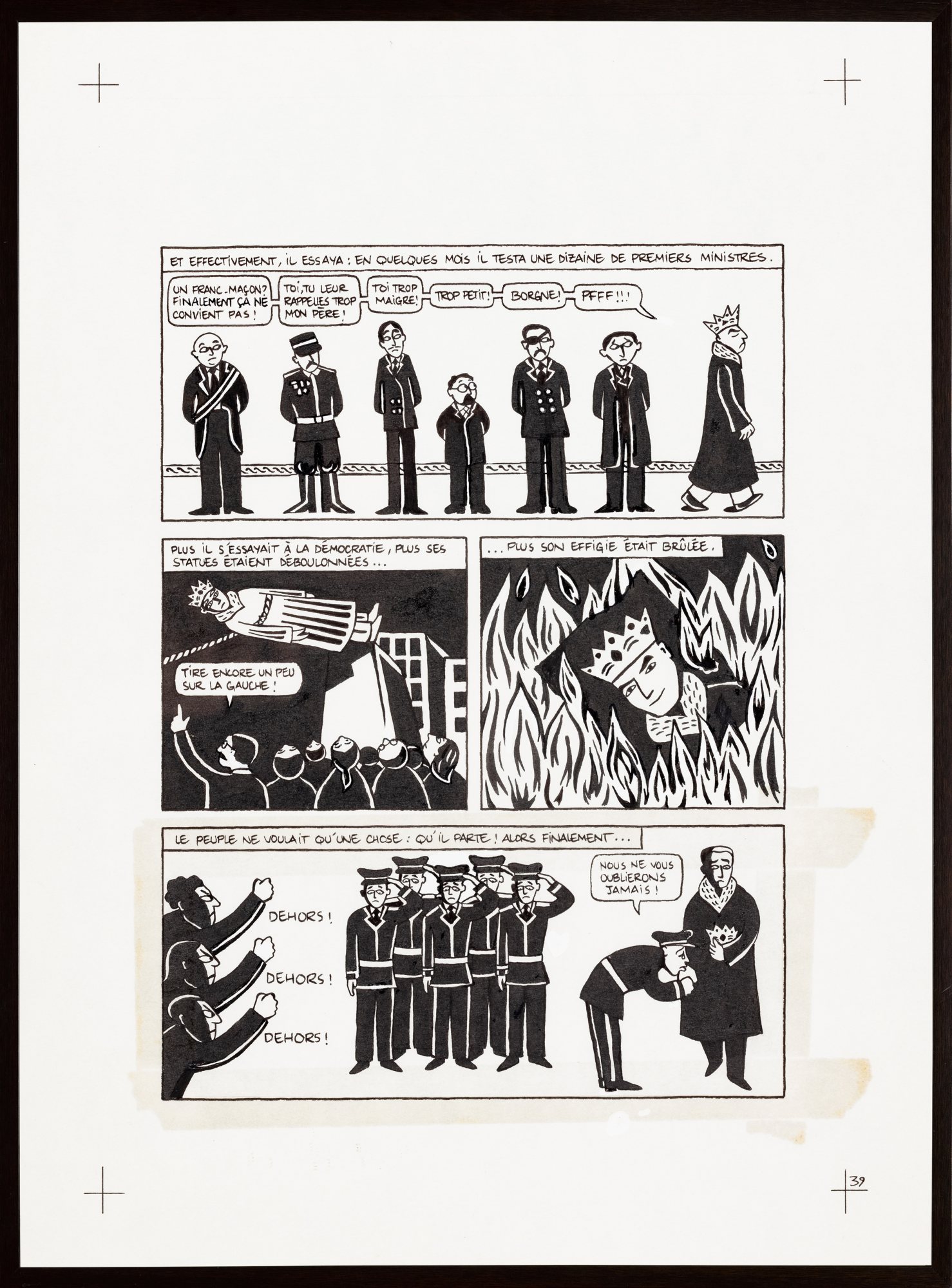 Persepolis (Original Book Art, page 39) | Persepolis | 2022 | Sotheby's