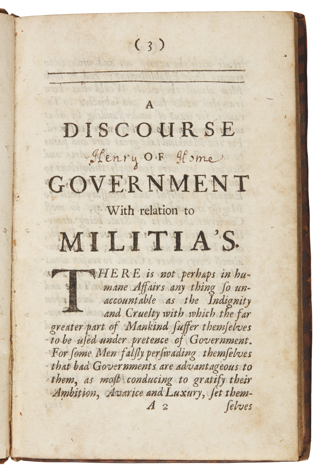 Andrew Fletcher of Saltoun, 4 works bound in one, from the library of ...