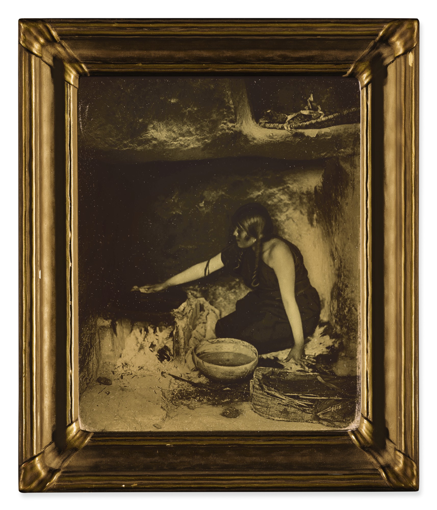 The Piki Maker, Hopi (Plate 432, Volume XII from The North American ...