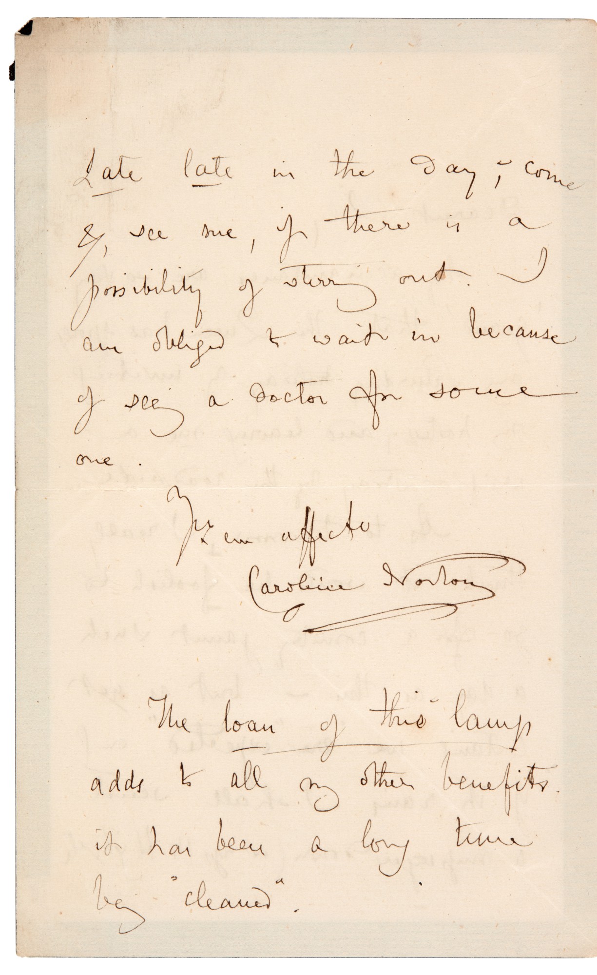 Caroline Norton | Four autograph letters signed, to Lily Motley | Books ...