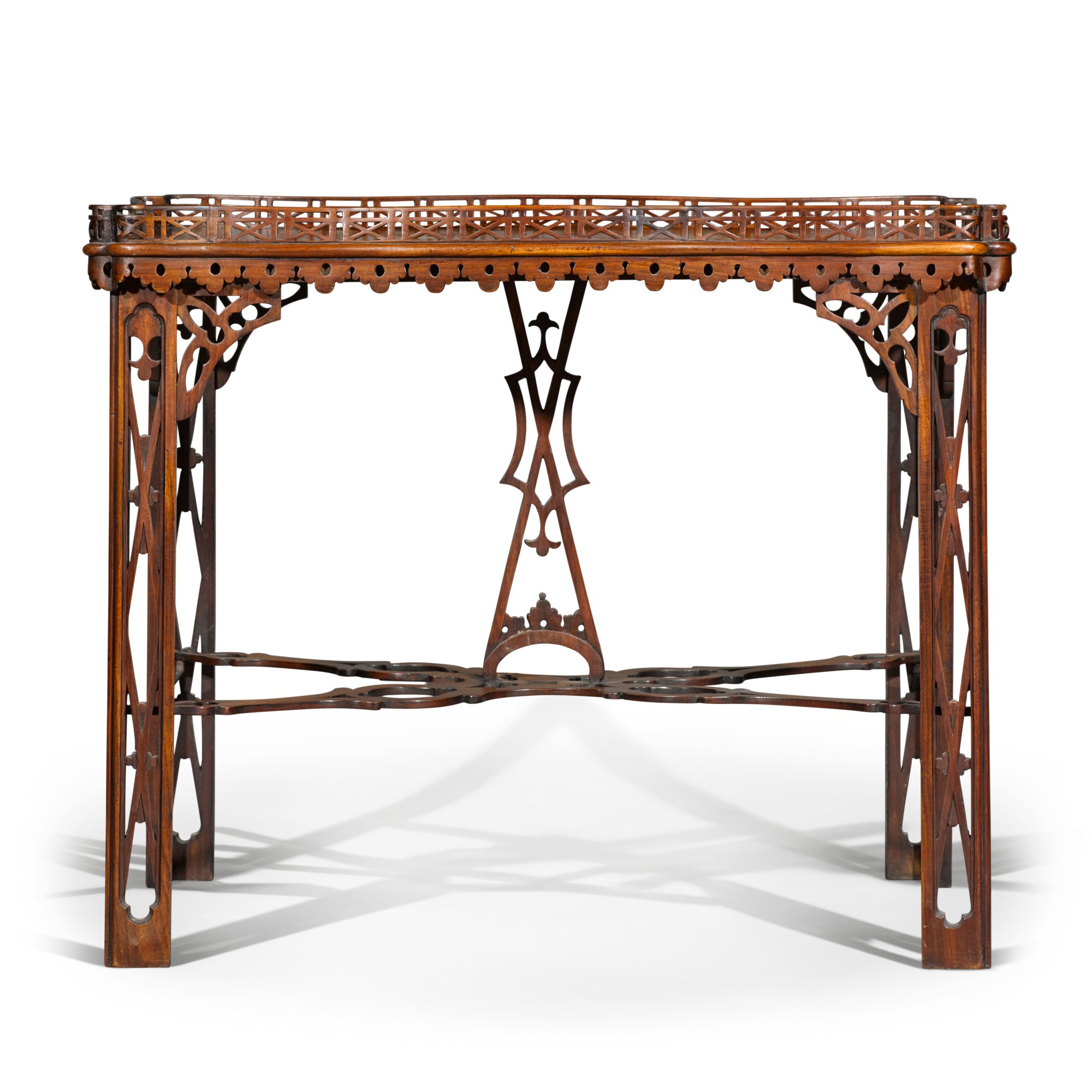 A George III style carved mahogany tea table, late 19th century | A ...