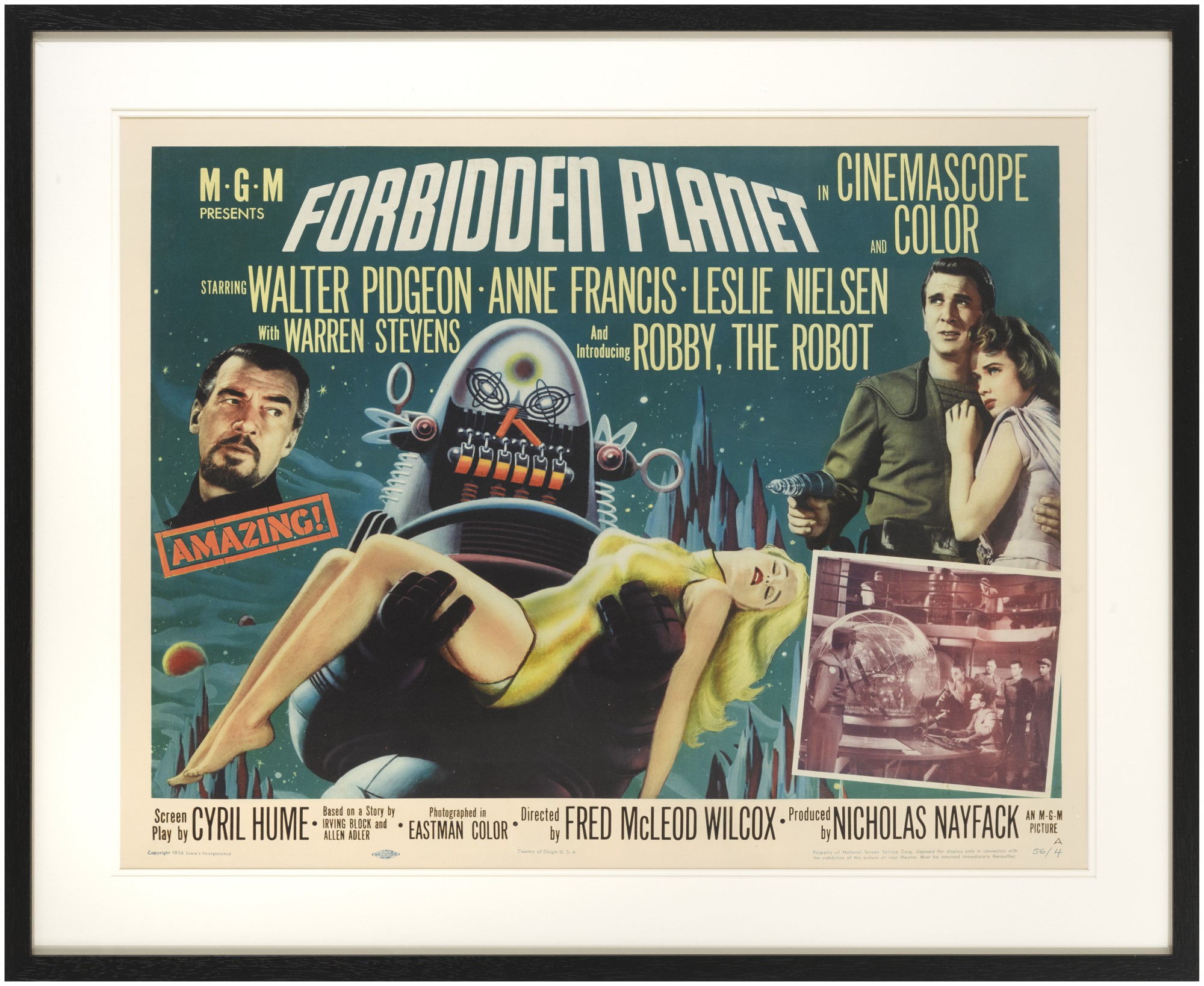 Forbidden Planet (1956), style A poster, US | Original Film Posters ...