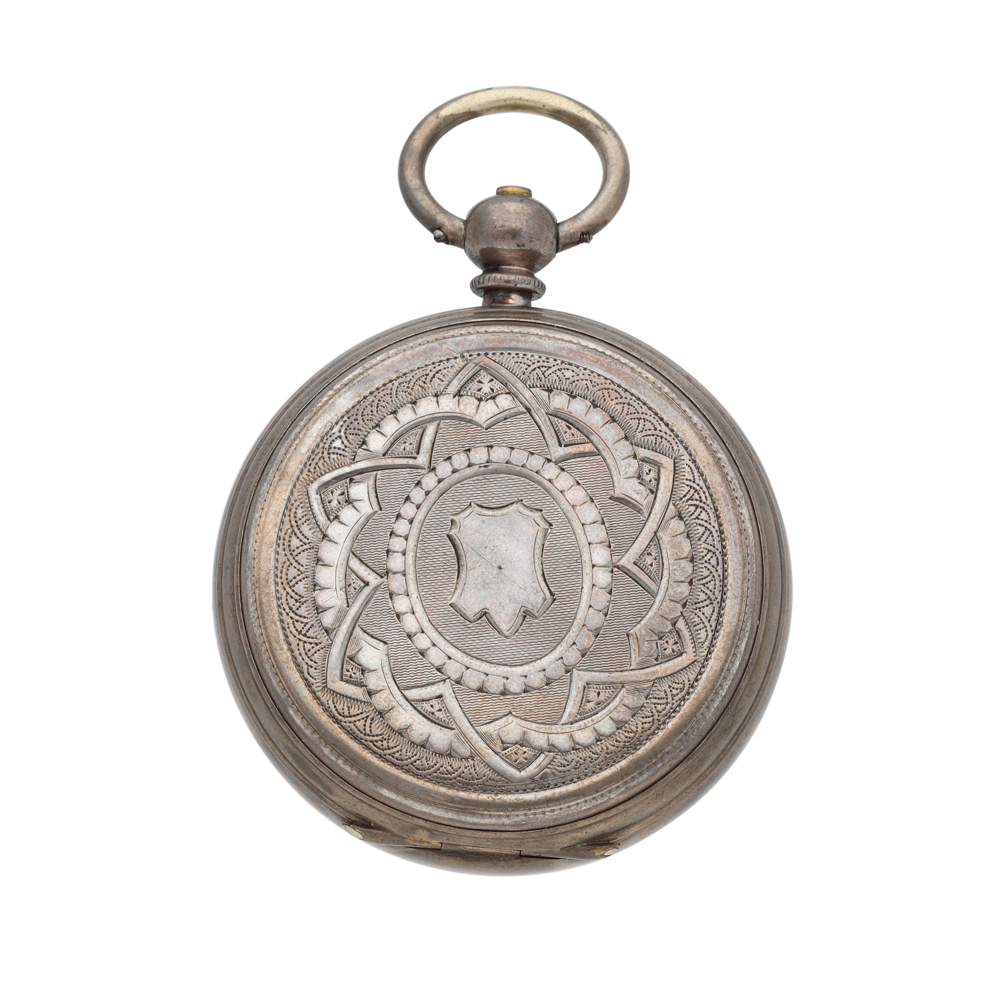 Swiss An open-faced duplex watch with mock pendulum signed Pateck ...