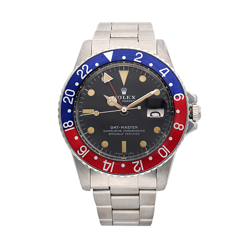 Rolex Vintage GMT Reference 1675, A Stainless Steel Automatic ...