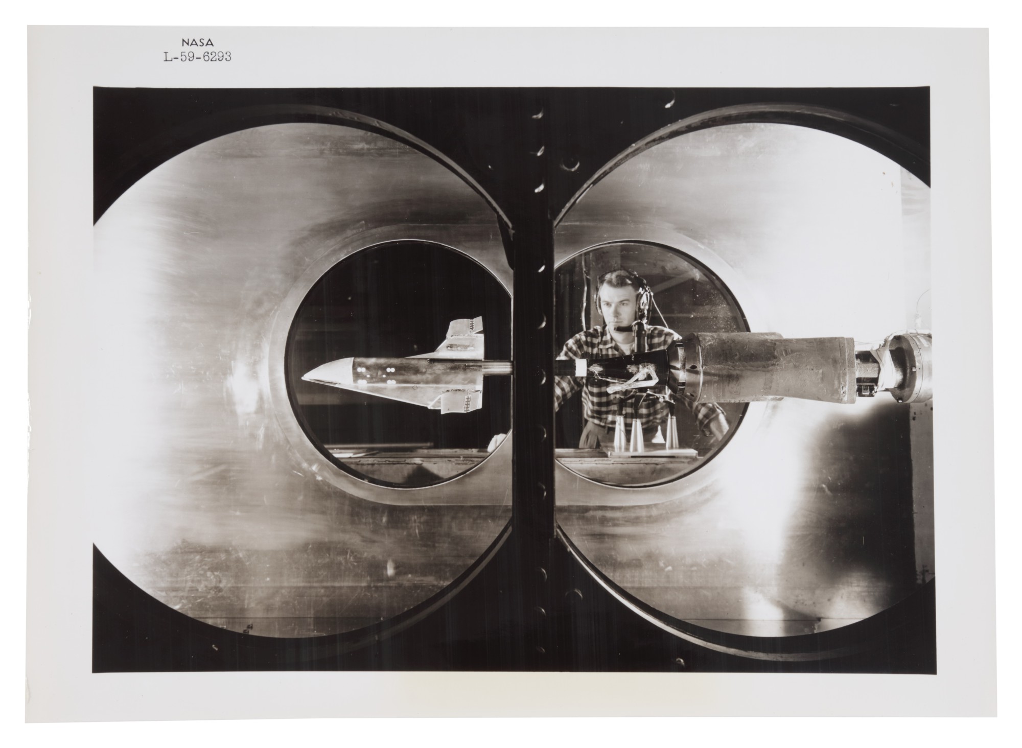 Album of 39 vintage gelatin prints of Langley Research Center taken by ...