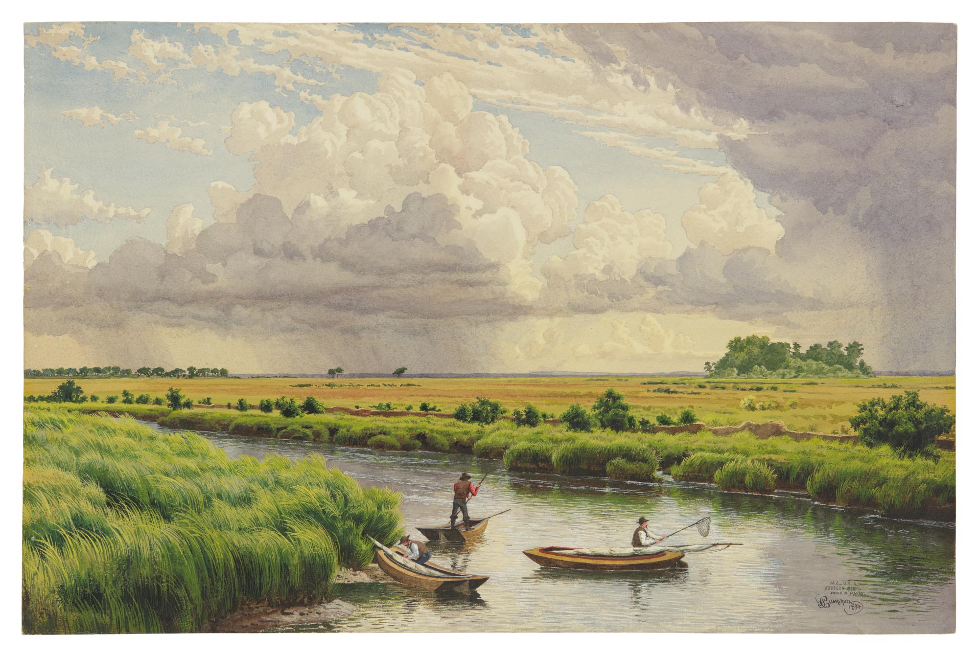 PETER CALEDON CAMERON | CREEK IN MARSH, ABSECON ISLAND | American Art ...