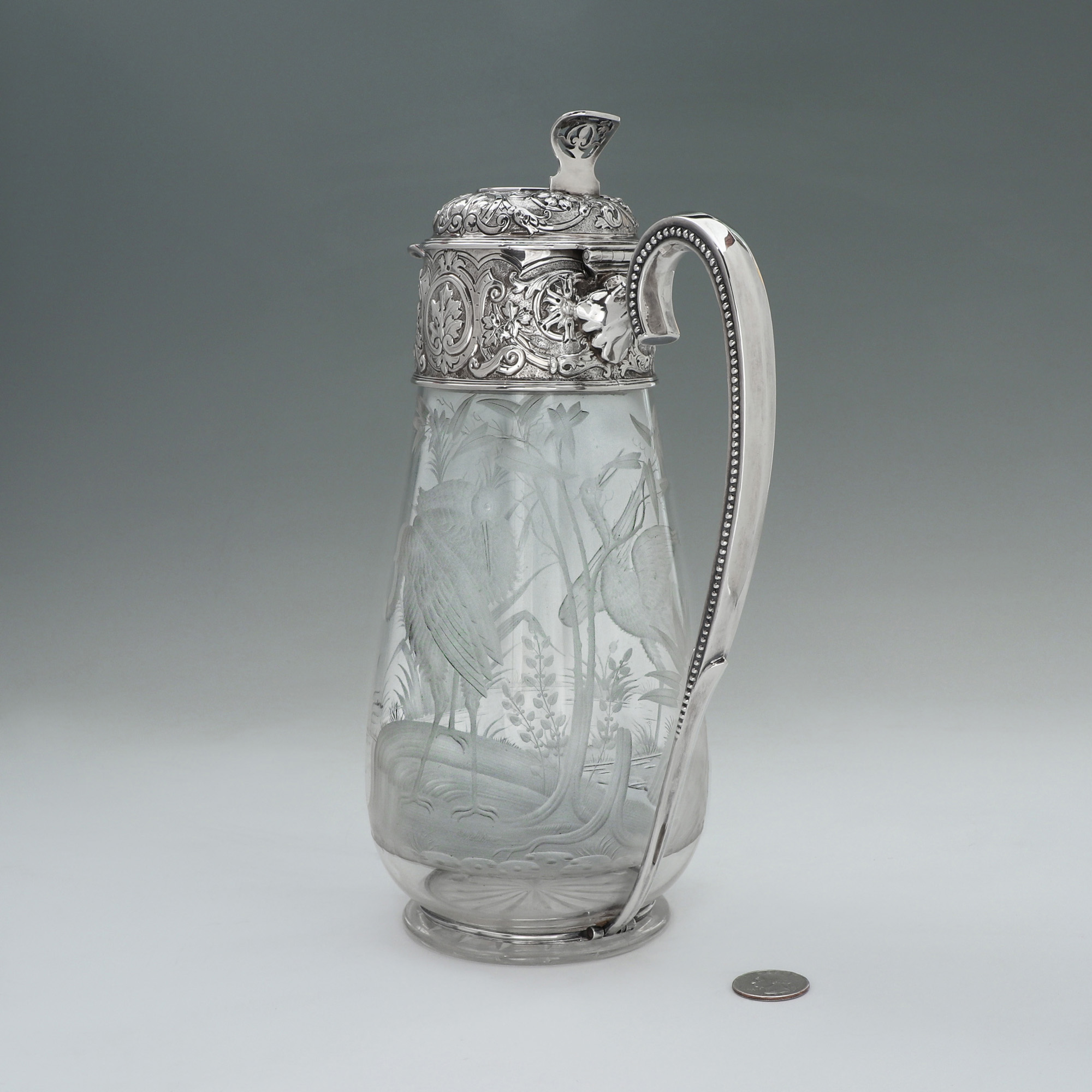 A VICTORIAN SILVER-MOUNTED CLARET JUG | W. & G. SISSONS, SHEFFIELD ...