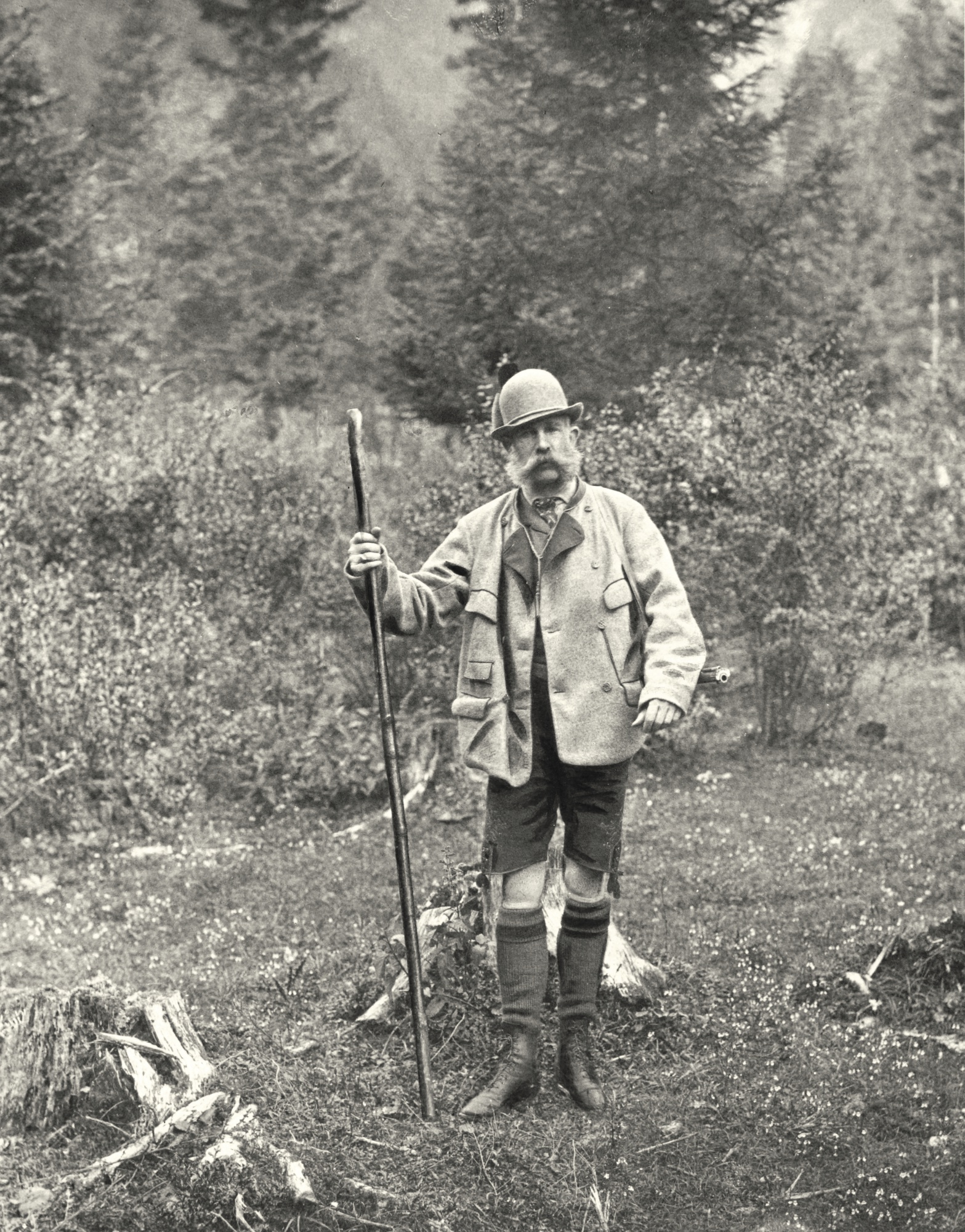 TWO LARGE ALBUMS OF 108 PHOTOGRAPHS OF HUNTING AND STALKING IN AUSTRIA ...