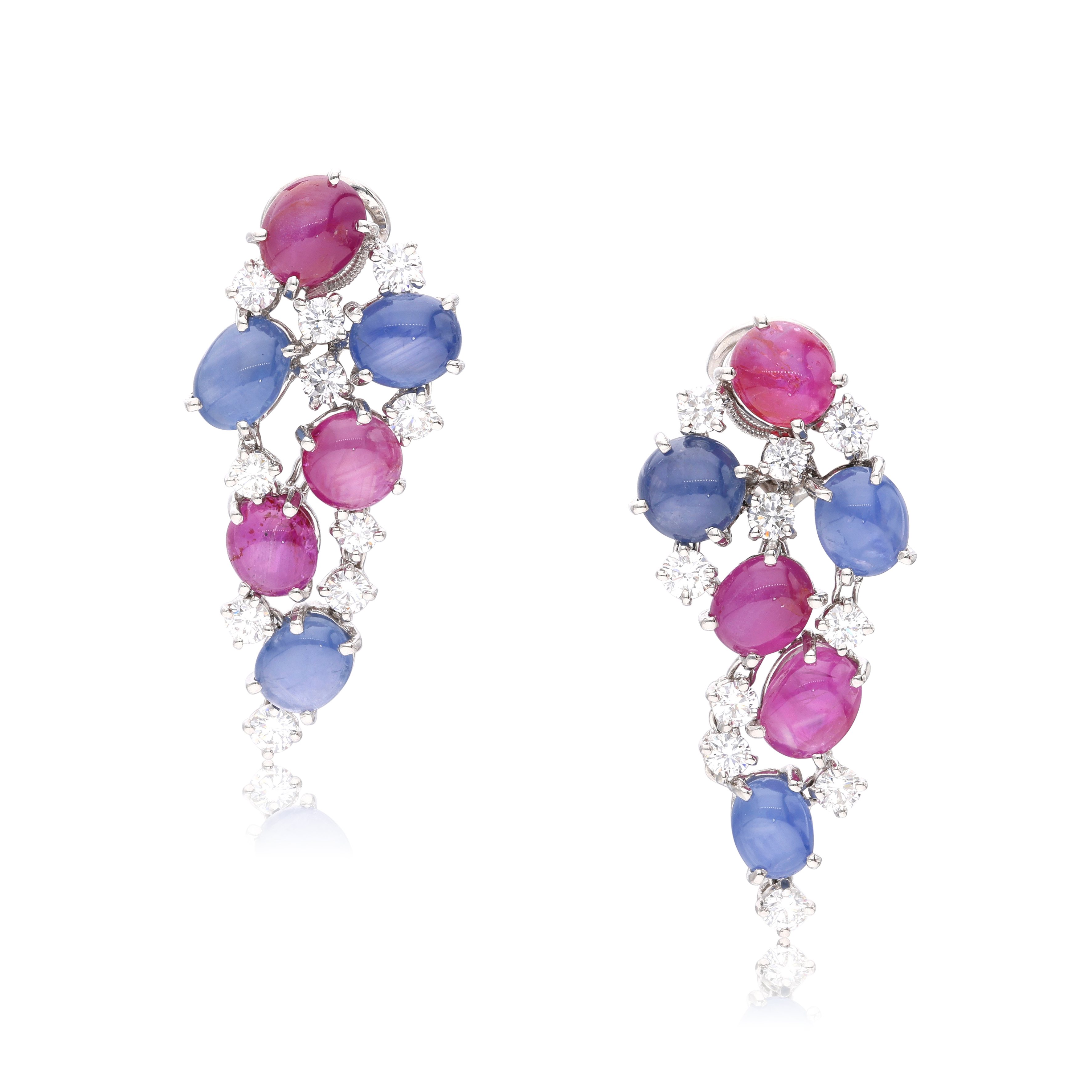 Oscar Heyman & Brothers Platinum, Ceylon Star Sapphire, Burmese Star ...