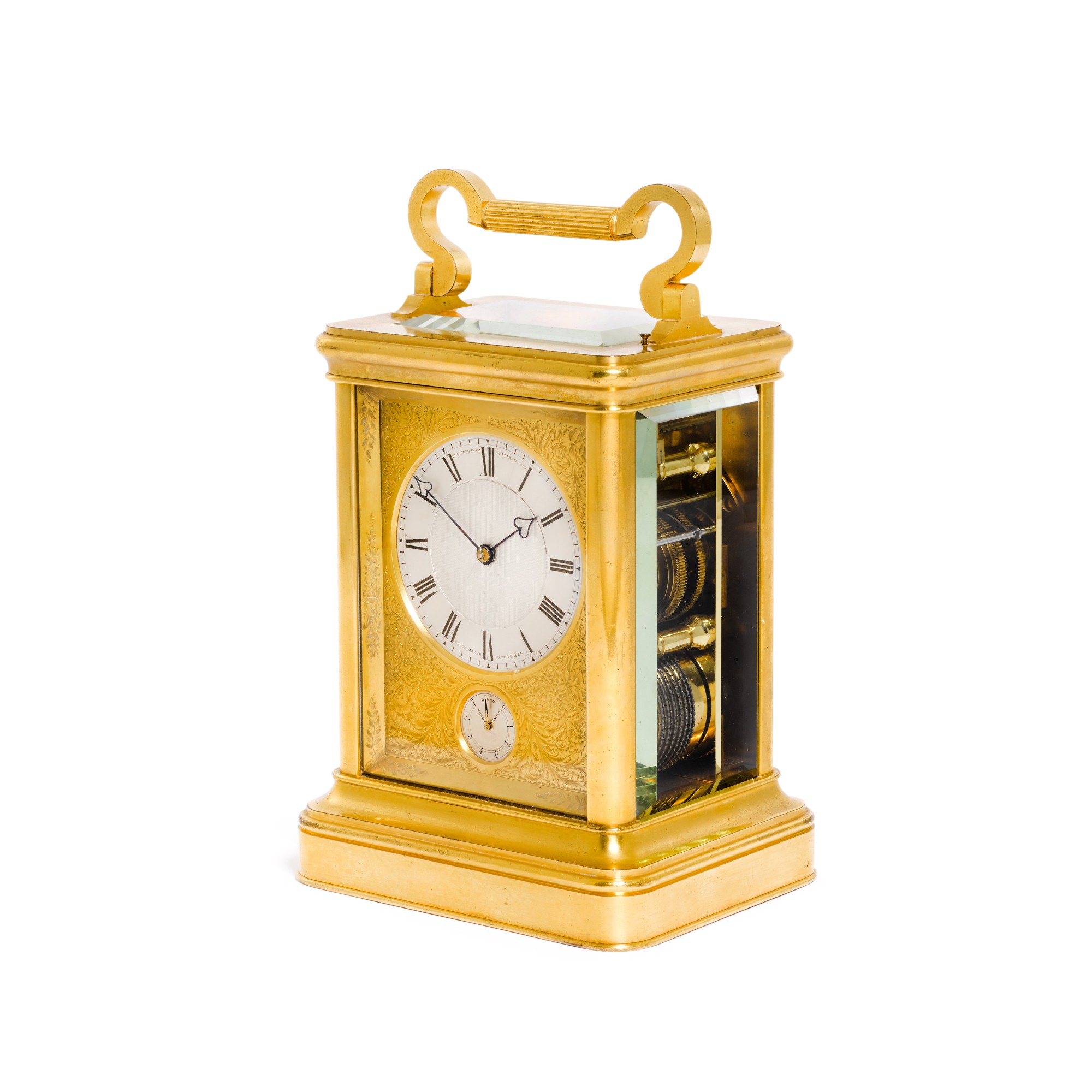 Charles Frodsham No.1087. A giant gilt-brass repeating chronometer ...