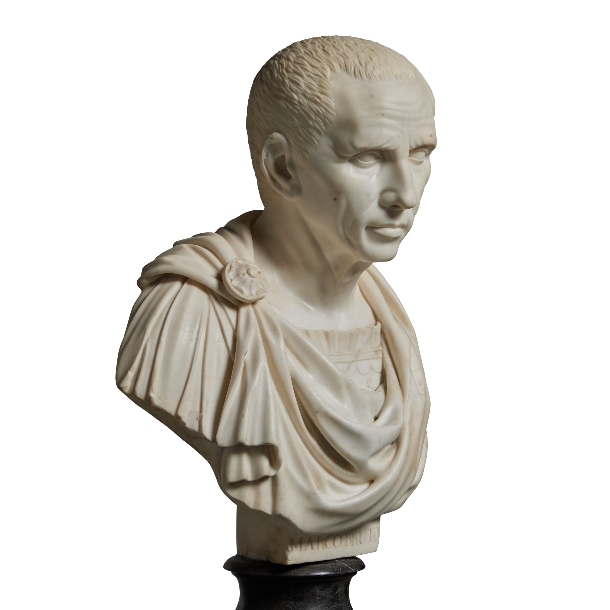 Four Italian Carved Marble Busts of Roman Emperors, 19th Century ...