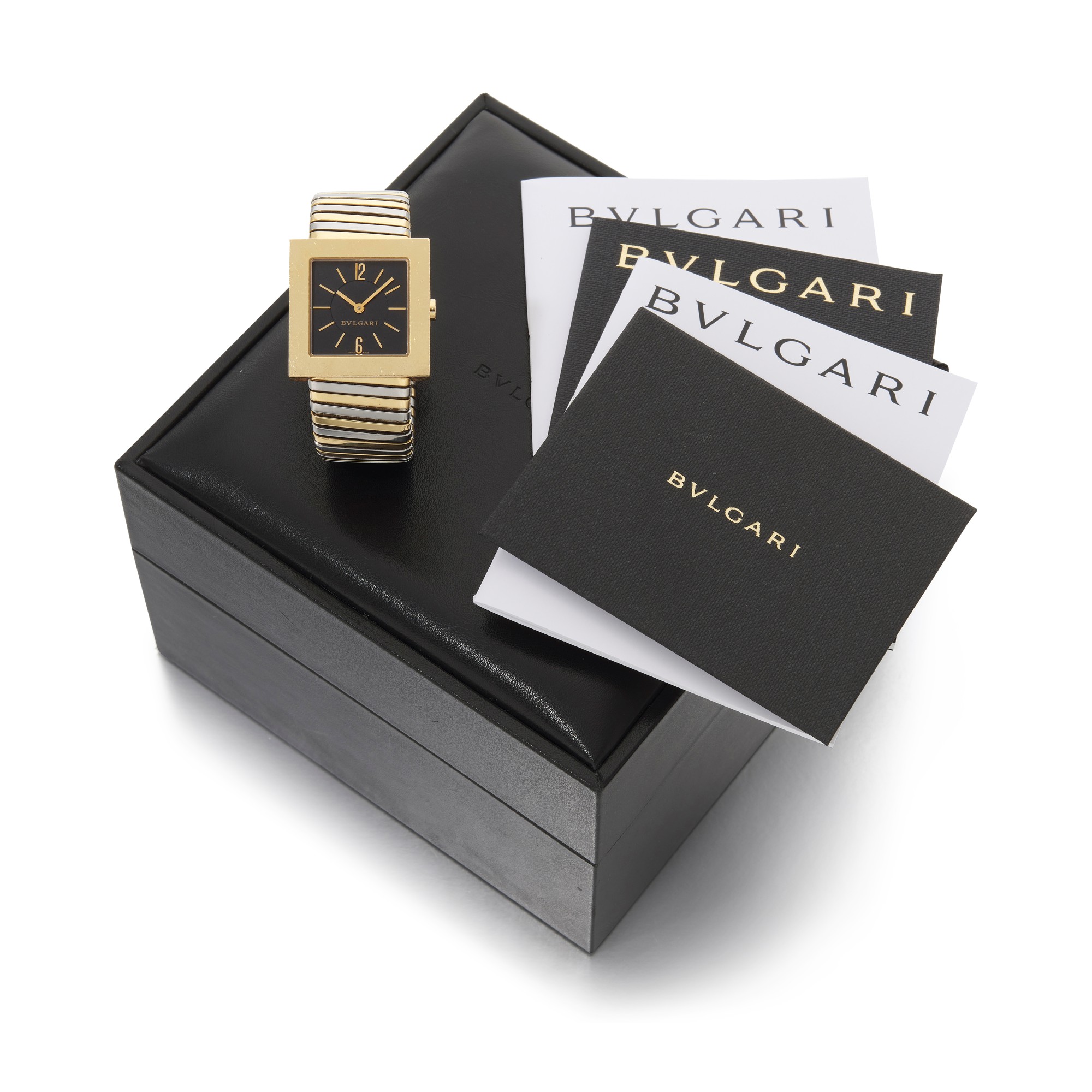 Bulgari, Gold and stainless steel wristwatch (Bulgari, Orologio in oro ...