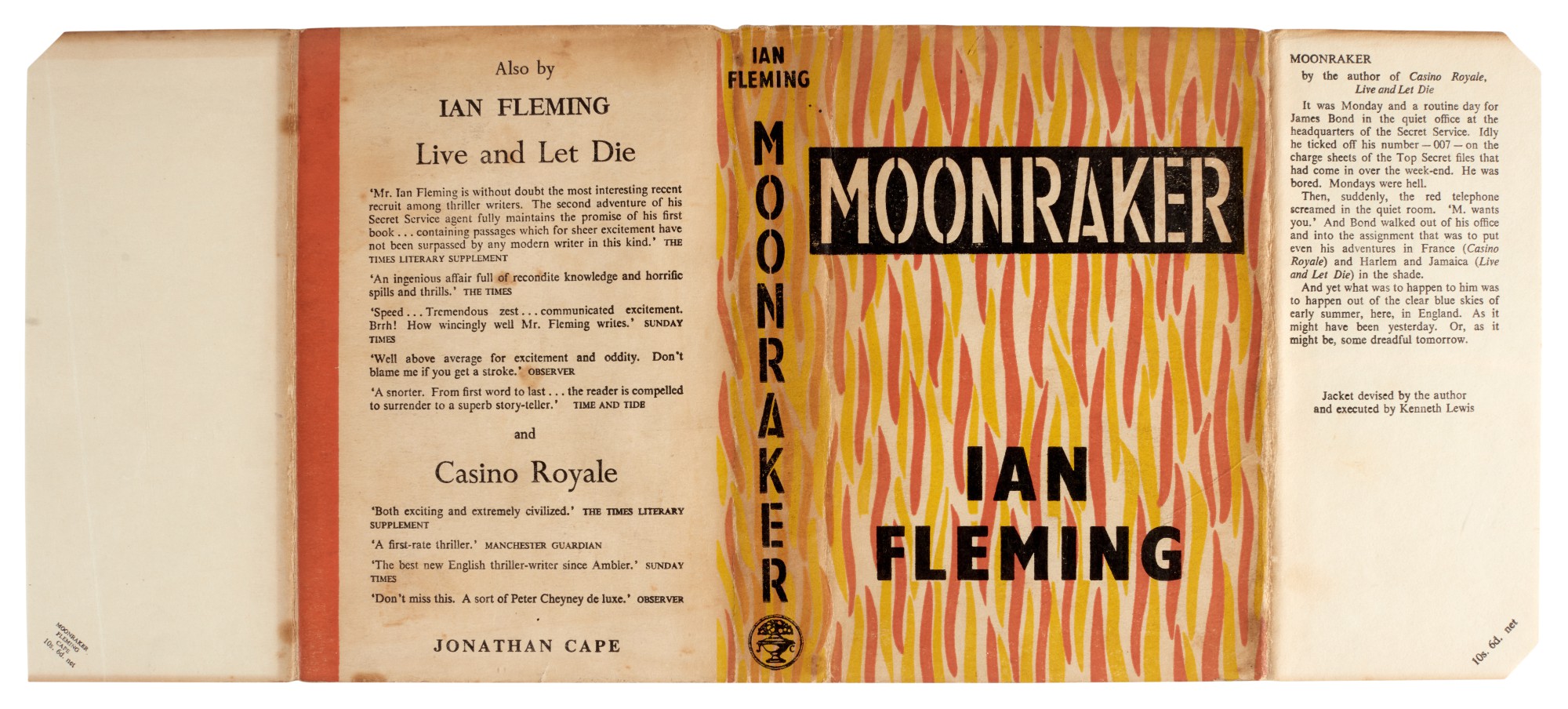 Ian Fleming | Moonraker, 1955, first edition | James Bond on Bond Street | 2022 | Sotheby's