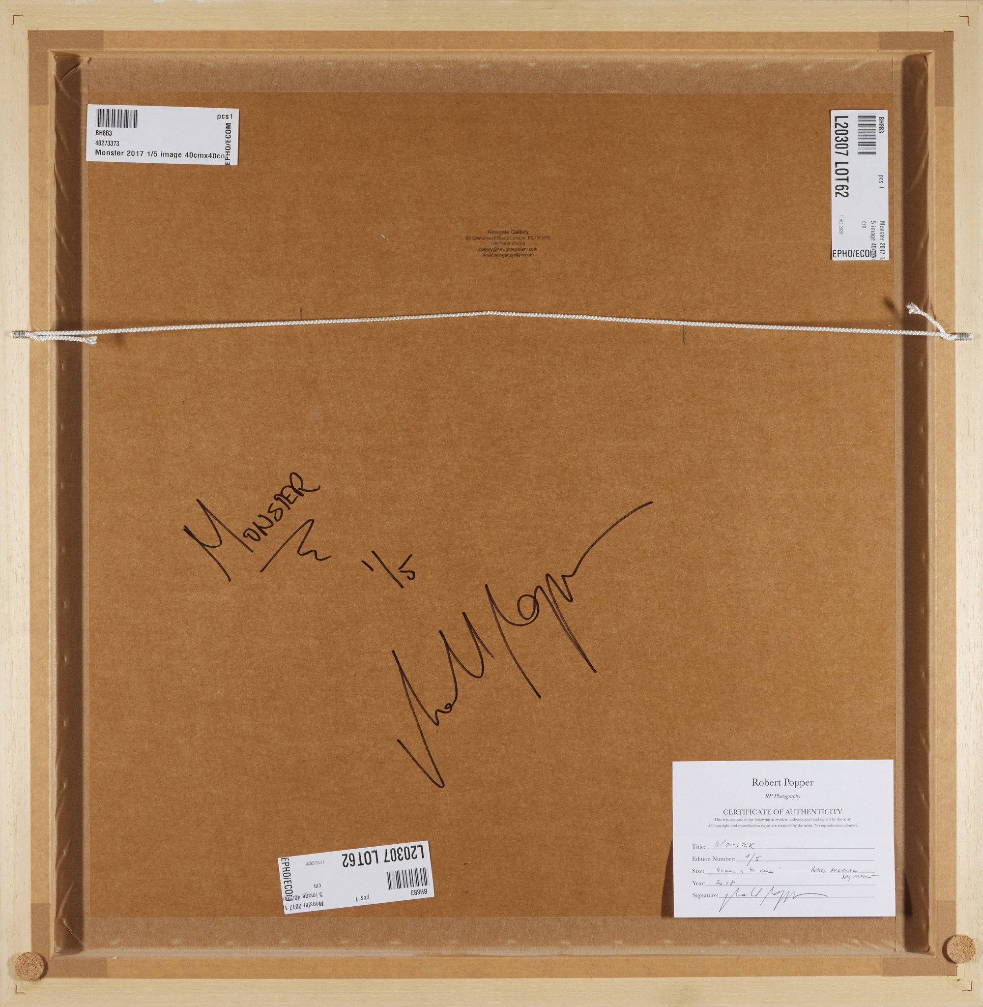 ROBERT POPPER | MONSTER, 2017 | Erotic Online | 2020 | Sotheby's