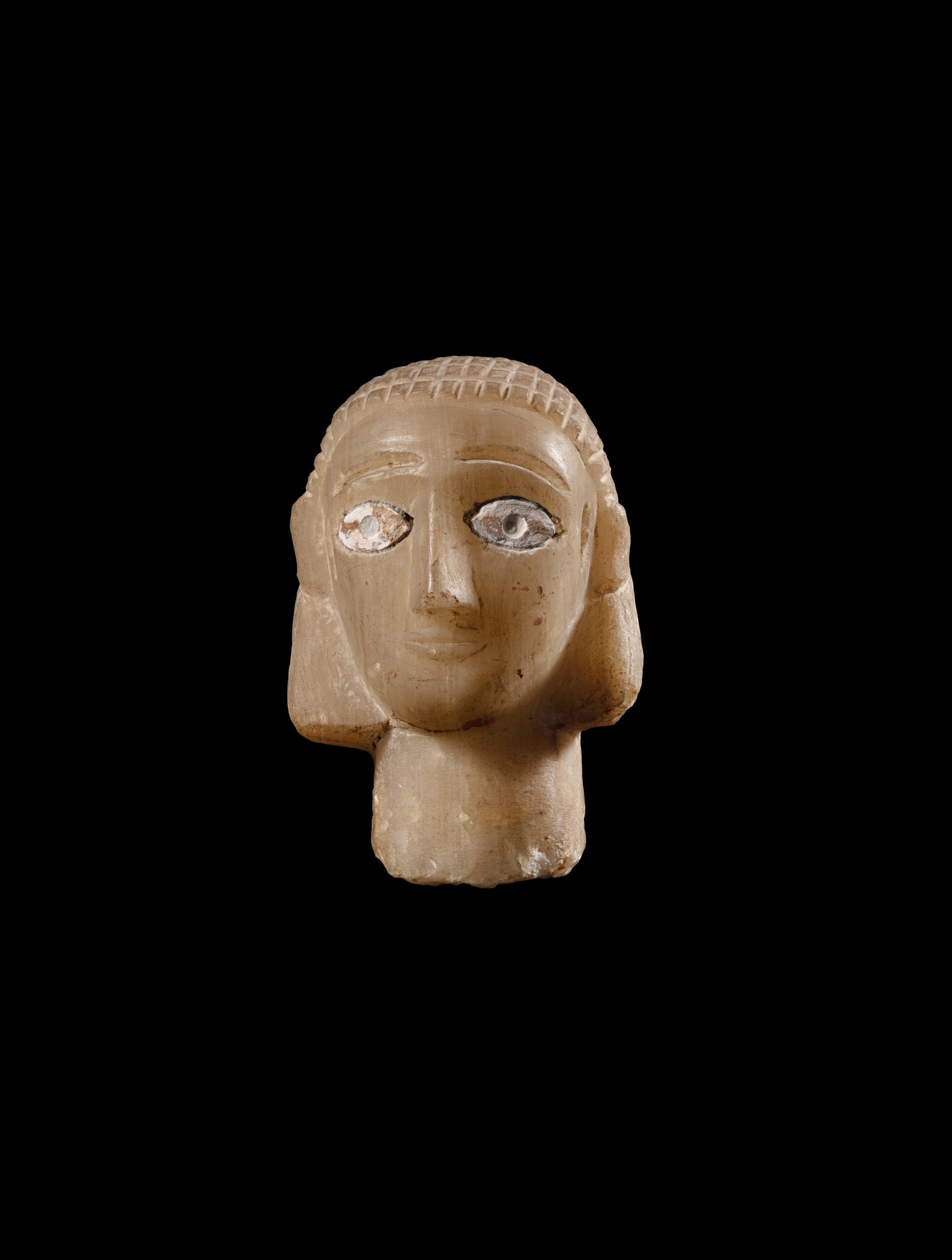 A South Arabian Alabaster Head of a Woman, Qataban, 3rd Century B.C ...