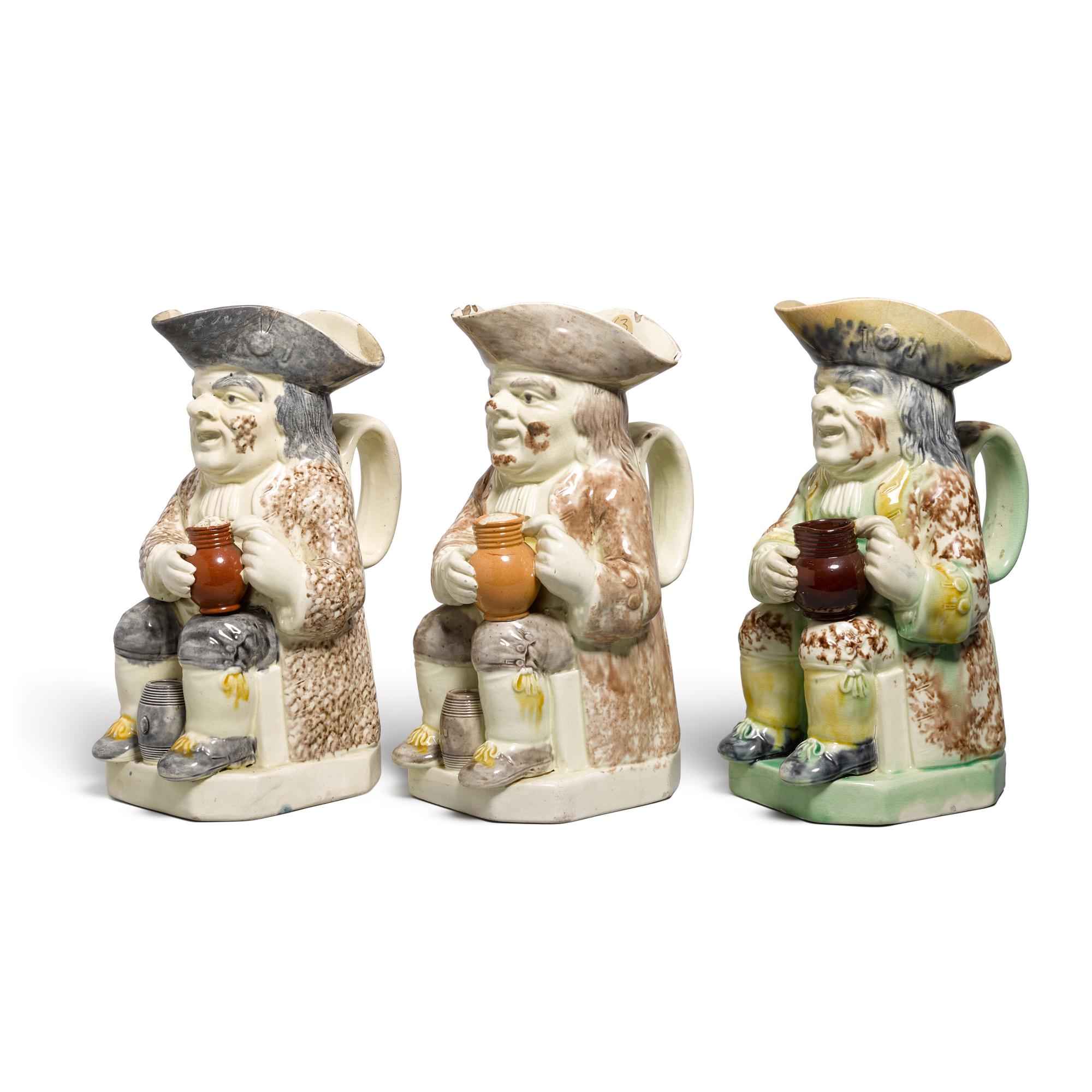 Three Staffordshire creamware Toby jugs, circa 1785 | STYLE London ...