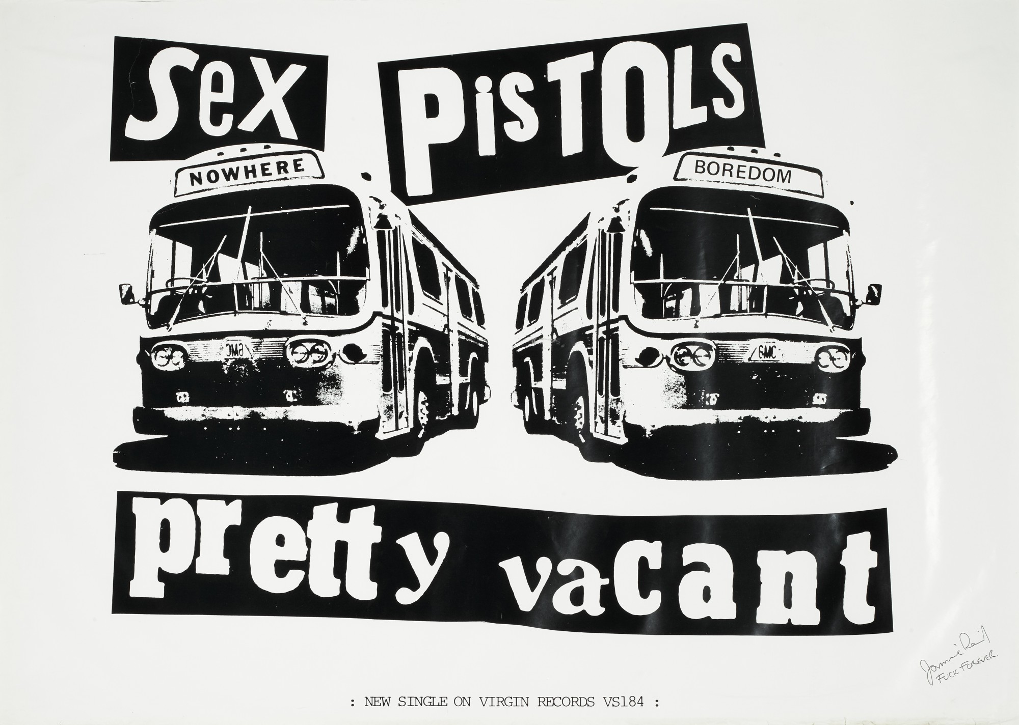 Jamie Reid | Pretty Vacant, promotional poster, 1 July 1977 | The Sex ...