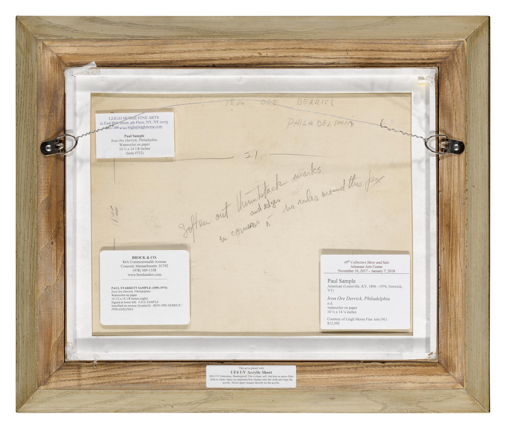 PAUL SAMPLE | IRON ORE DERRICK, PENNSYLVANIA | American Art Online ...