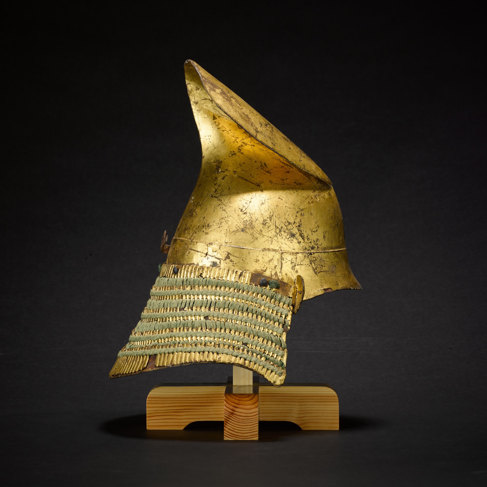 A nimai-do gusoku [armour] with a rare kazaori eboshi kabuto [helmet in ...