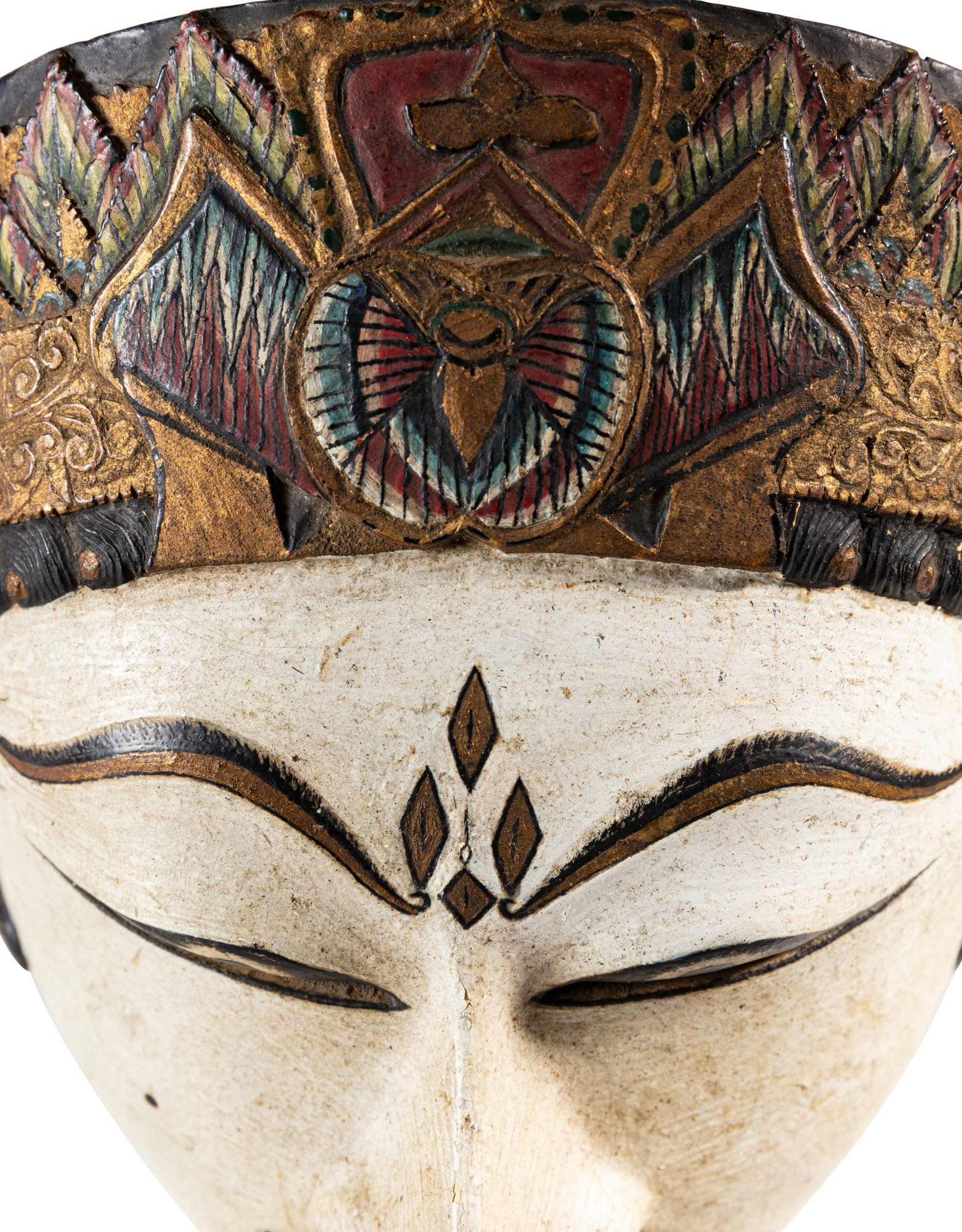 Masque de cour topeng, Surakarta, Java, Indonésie | Topeng court mask ...