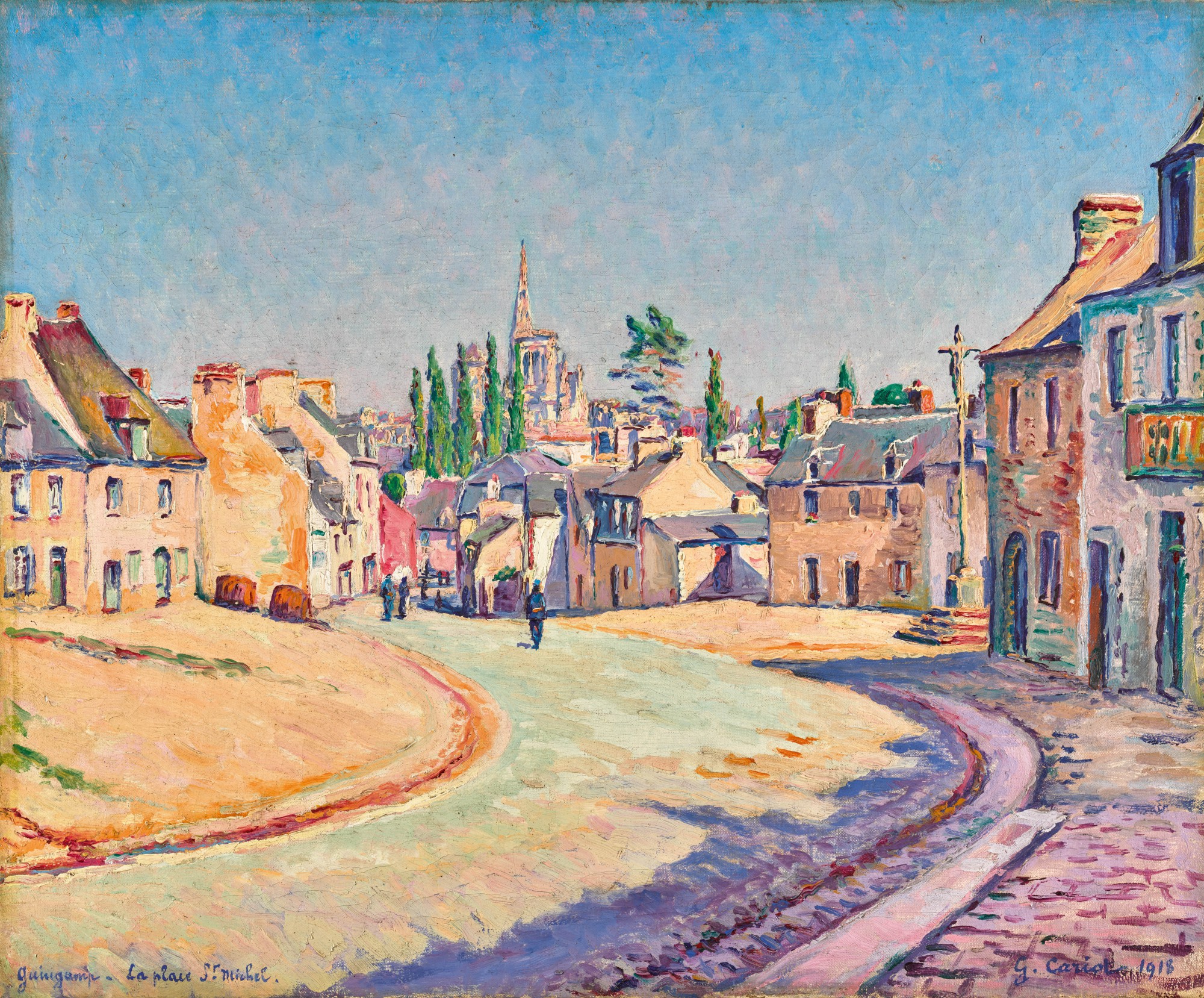 GUSTAVE CARIOT | GUINGAMP – LA PLACE ST MICHEL | Impressionist & Modern ...