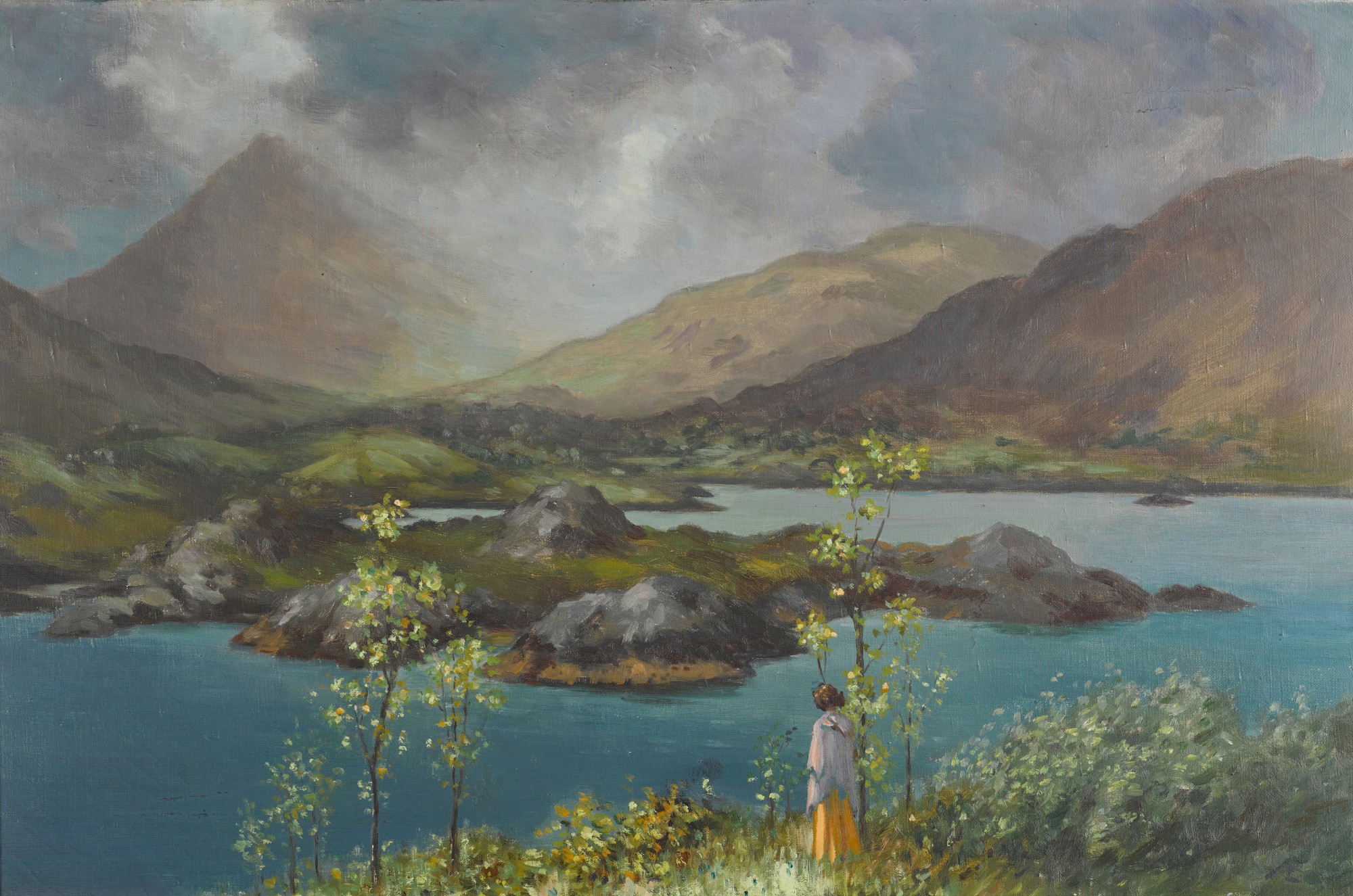 GEORGE RUSSELL, CALLED AE | GAZING OVER THE LOUGH, CO DONEGAL | Irish ...