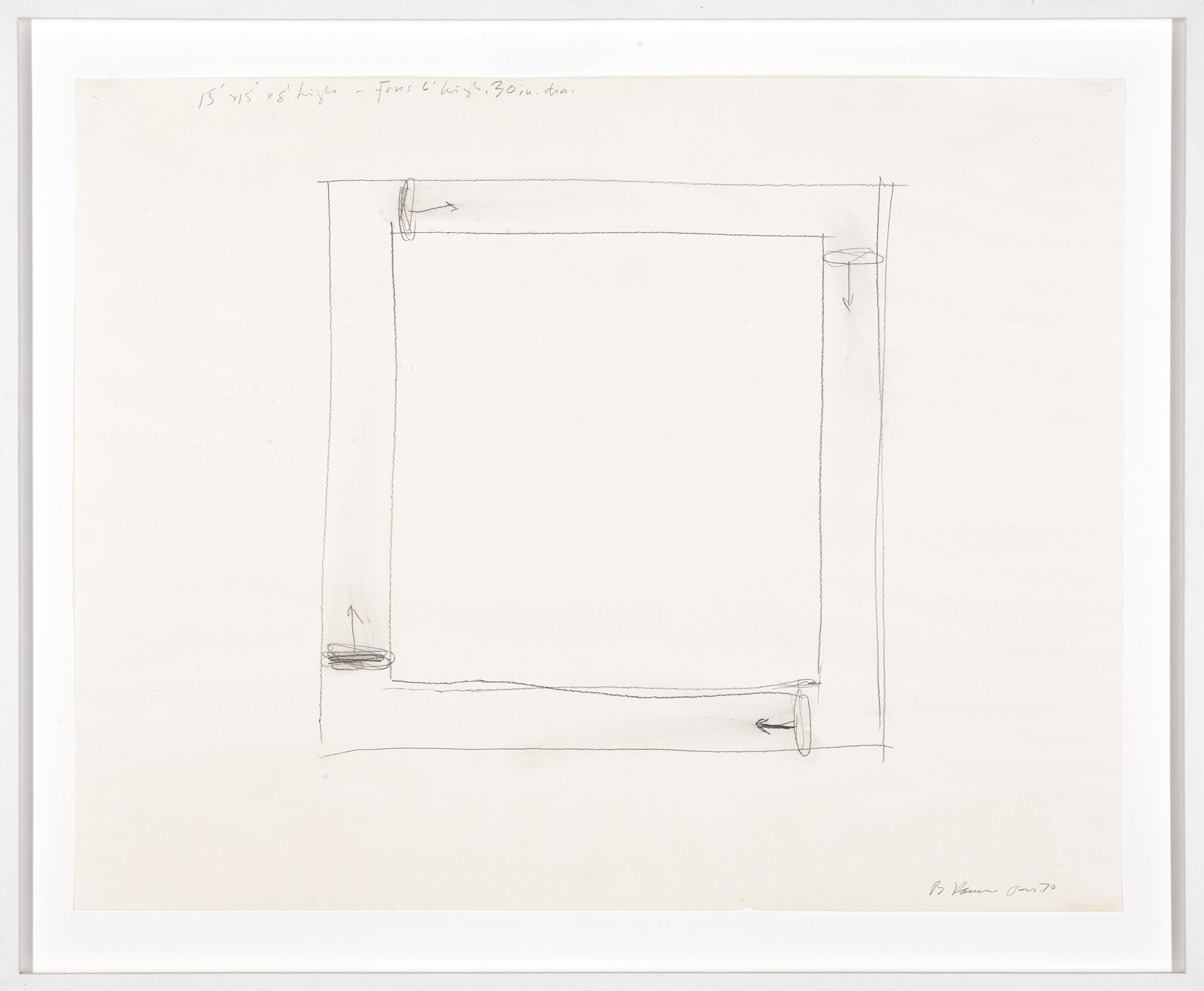 BRUCE NAUMAN | DRAWING FOR FAN PIECE | Contemporary Art Day Sale | 2020 ...