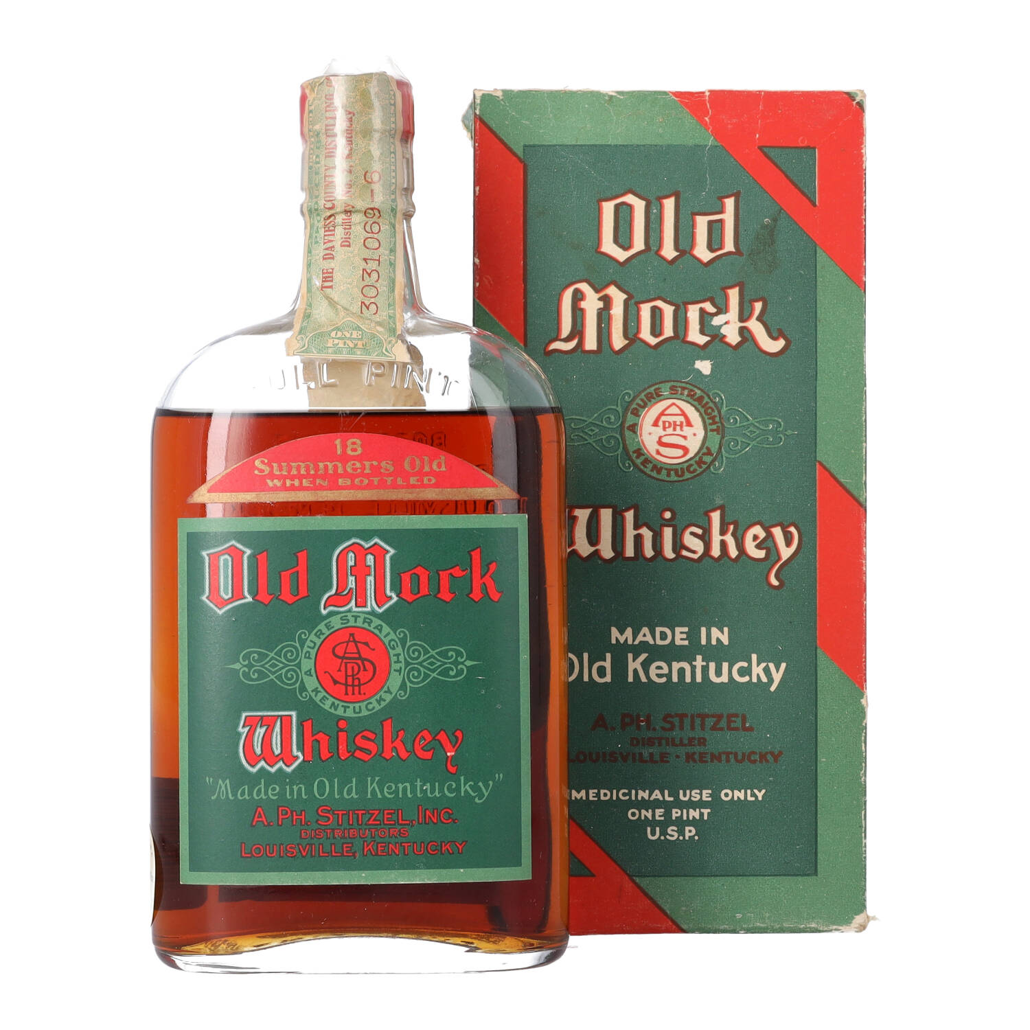 Old Mock 18 Year Old Bottled In Bond 100 proof 1916 (1 BT75) | Whisky ...