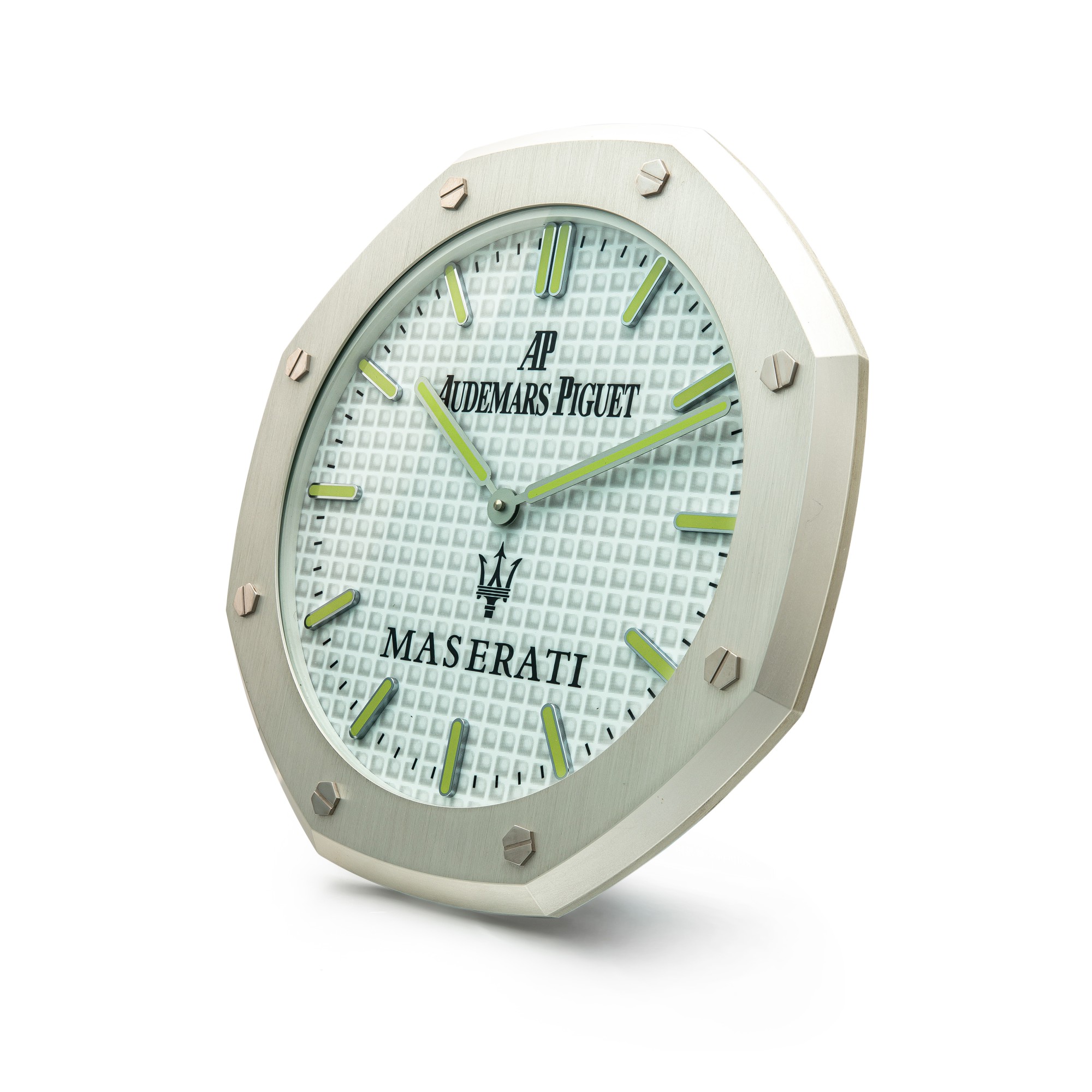 Audemars Piguet | Royal Oak Maserati| A stainless steel wall clock ...