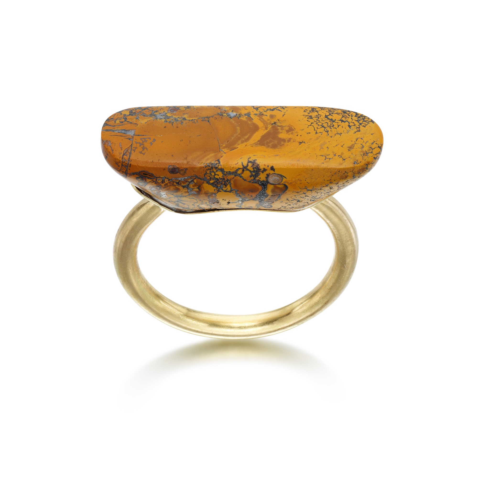 Sian Evans Gold And Campsie Yellow Jasper Cheops Ring Available For ...