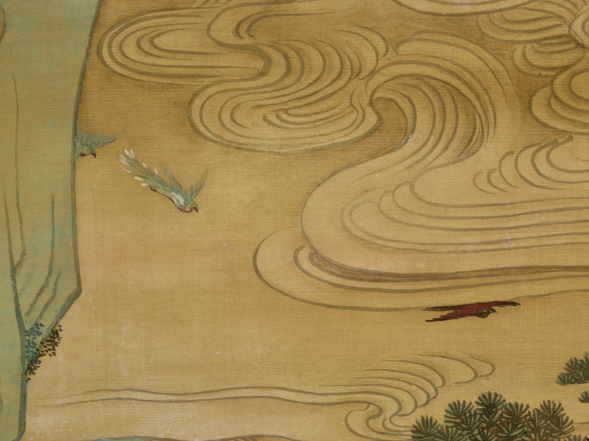 Ren Xiong 任熊 | Auspicious Birds Visiting the Garden 有鳳來儀 | Fine Chinese ...