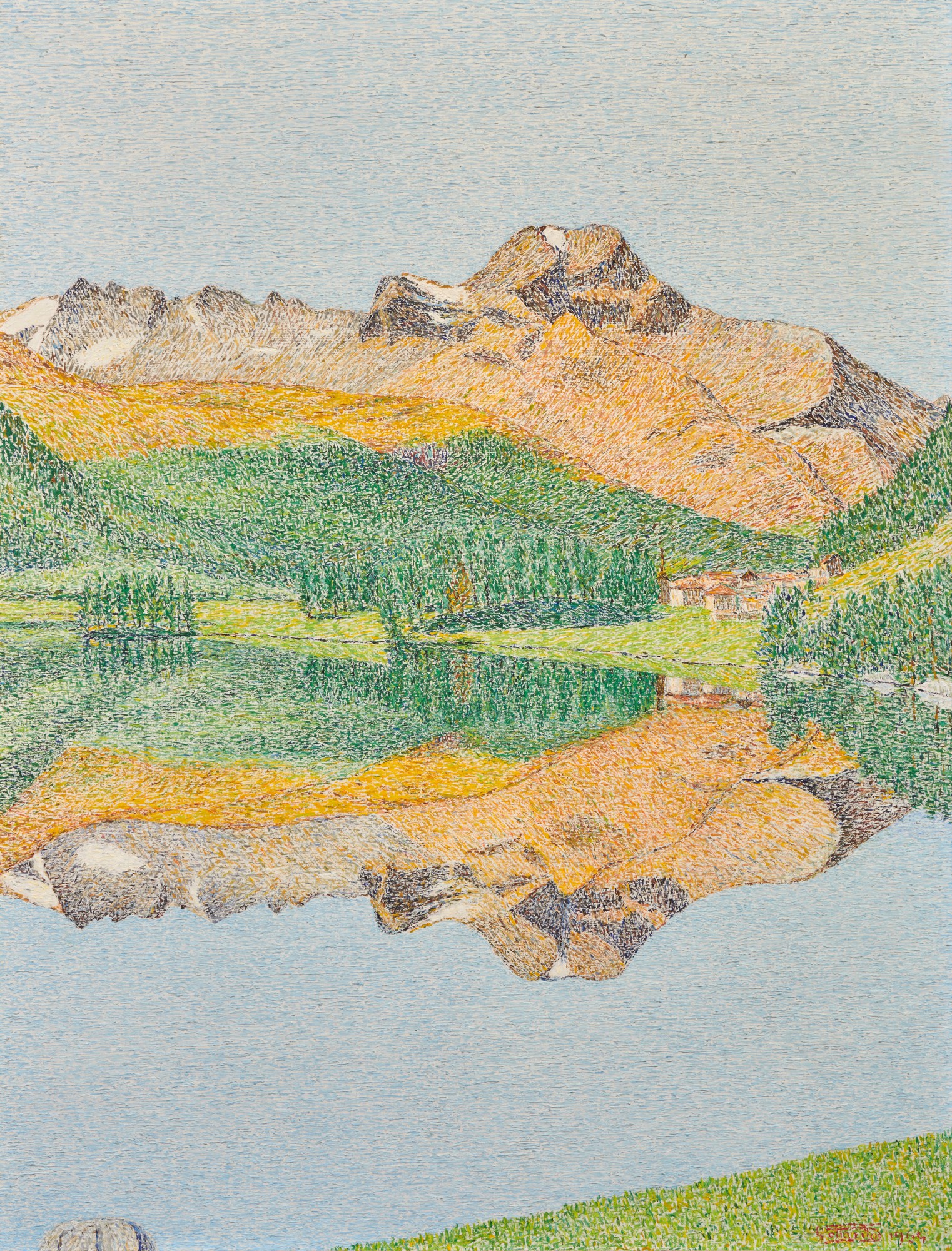 GOTTARDO SEGANTINI | ENGADINER SOMMERLANDSCHAFT, 1964 | Swiss Made ...