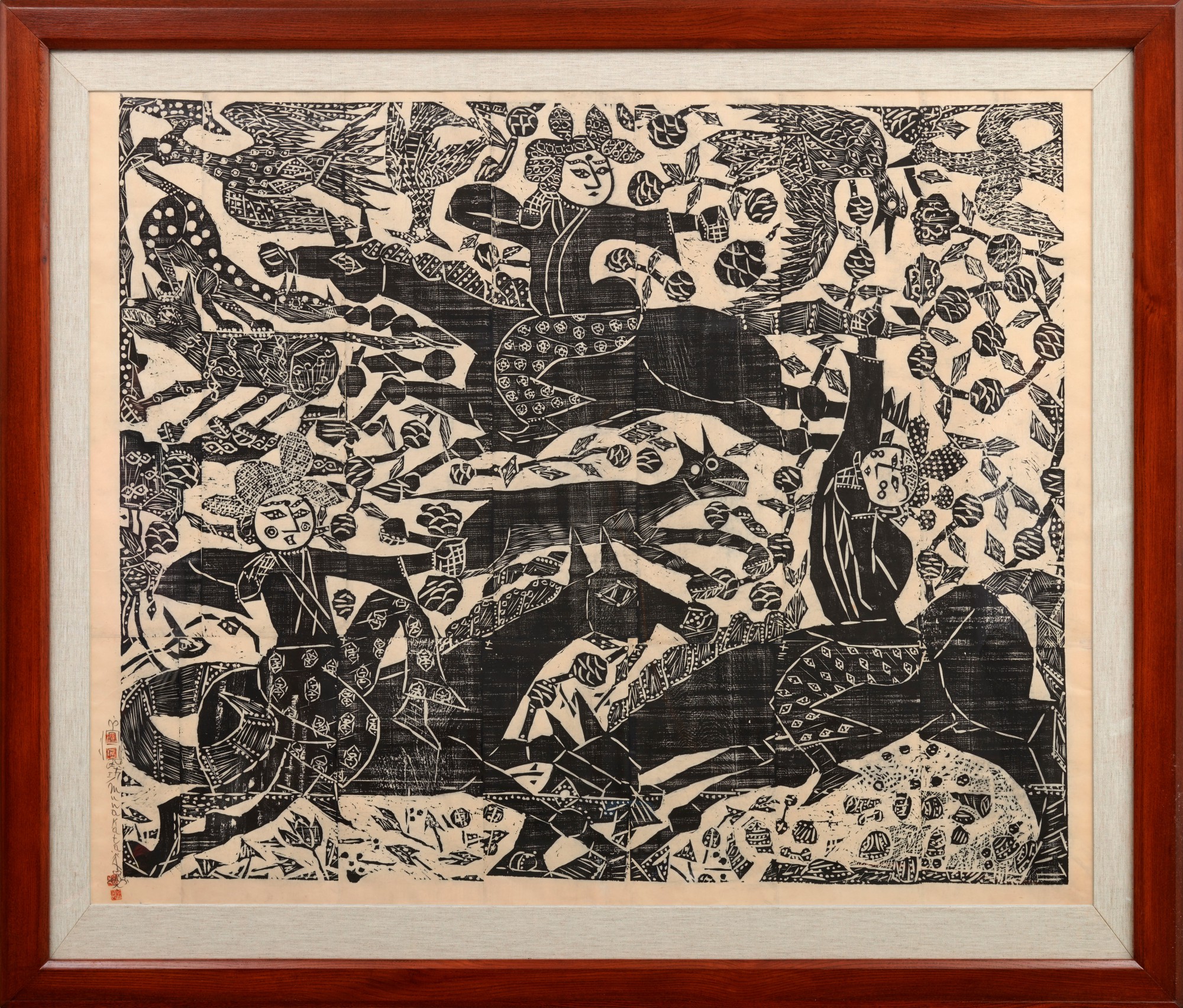 Munakata Shiko (1903-1975) | In Praise of Flower Hunting (Hanakari sho ...