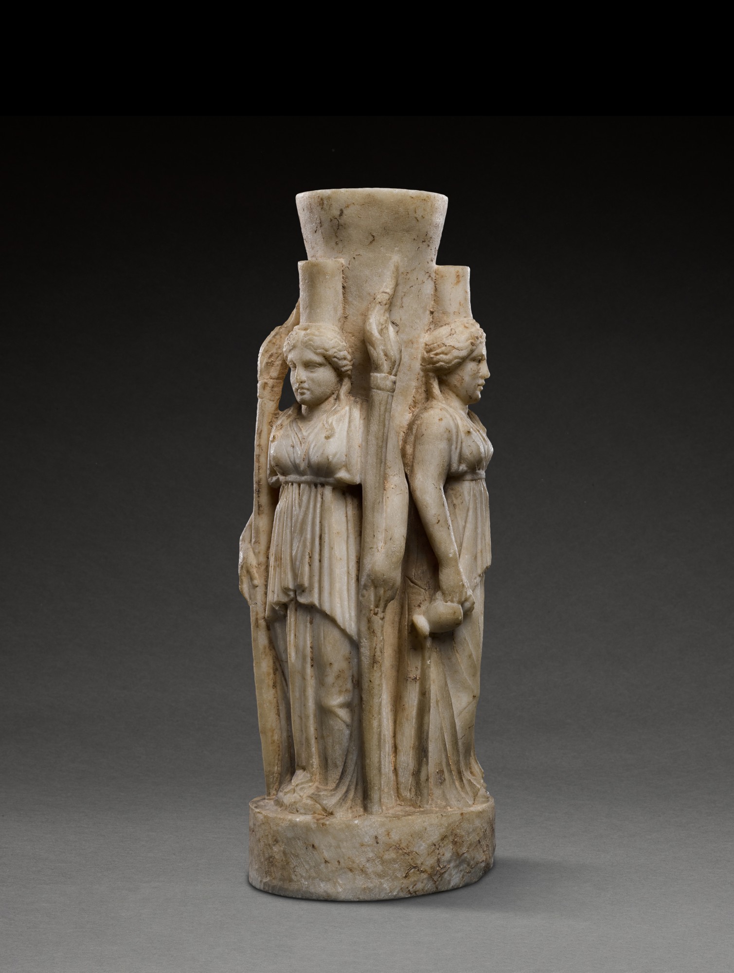 A Roman Marble Figure of Triple-bodied Hekate (Hekateion), 1st/2nd ...