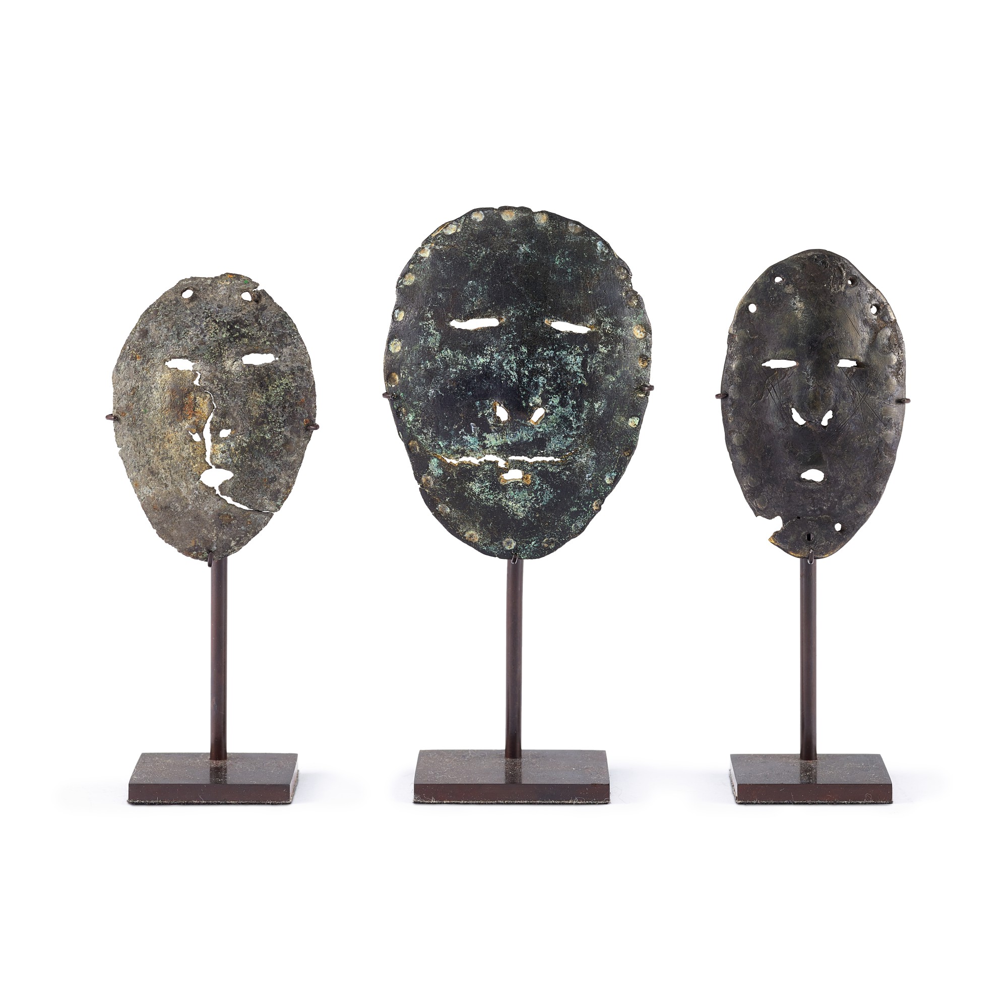 Three rare Siberian Yakut guardian spirit masks 19th century | 十九世紀 ...