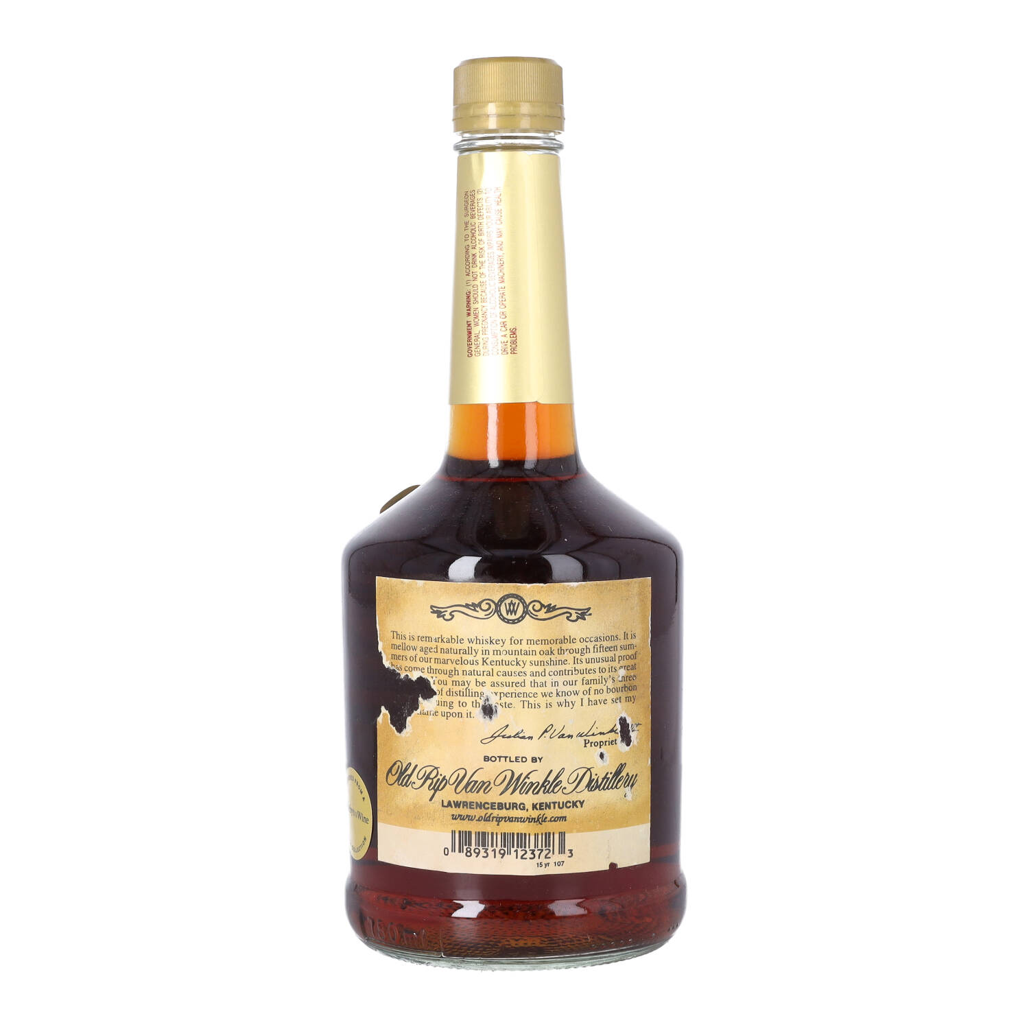 Old Rip Van Winkle 15 Year Old 107 proof NV (1 BT75) | Whisky & Whiskey ...