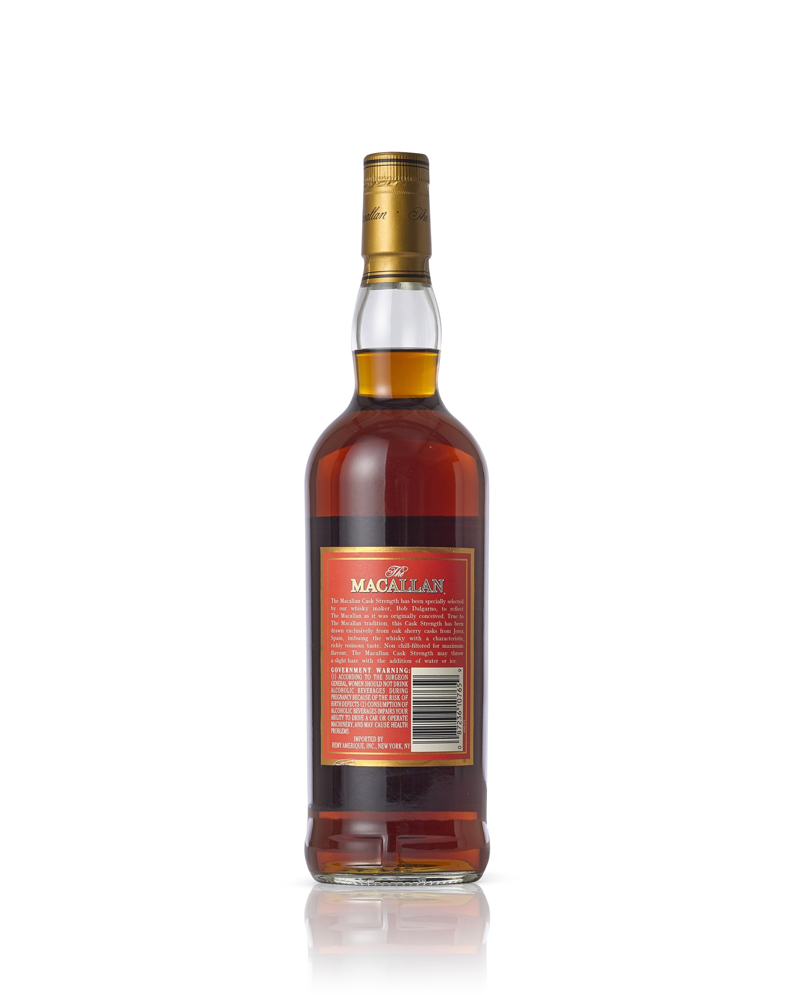 The Macallan Cask Strength Red Label 57.8 abv NV (1 BT75) | Distilled ...