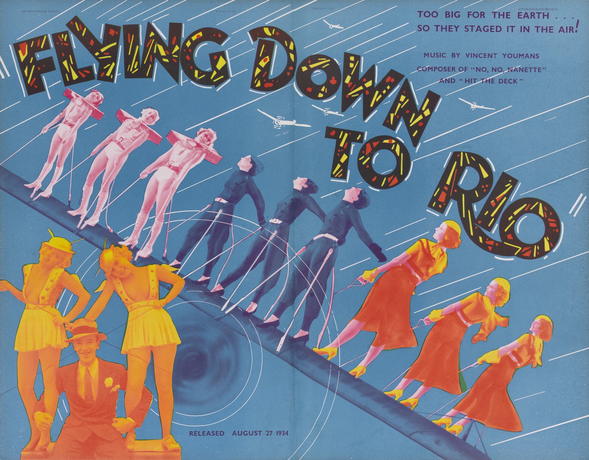 Flying Down to Rio (1933), British, Kinematograph weekly advertisement ...