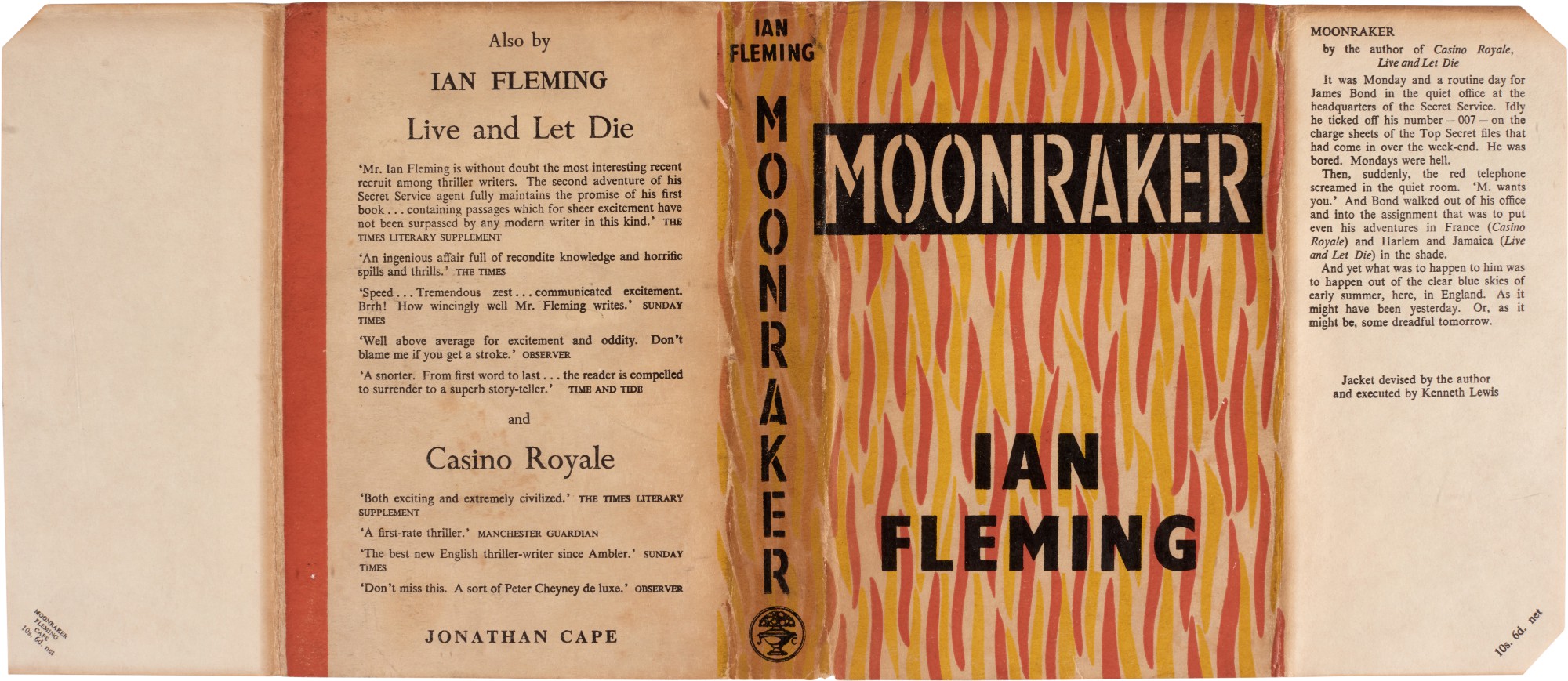 Ian Fleming | Moonraker, 1955, first edition, dust-jacket | Books, Manuscripts and Music from ...