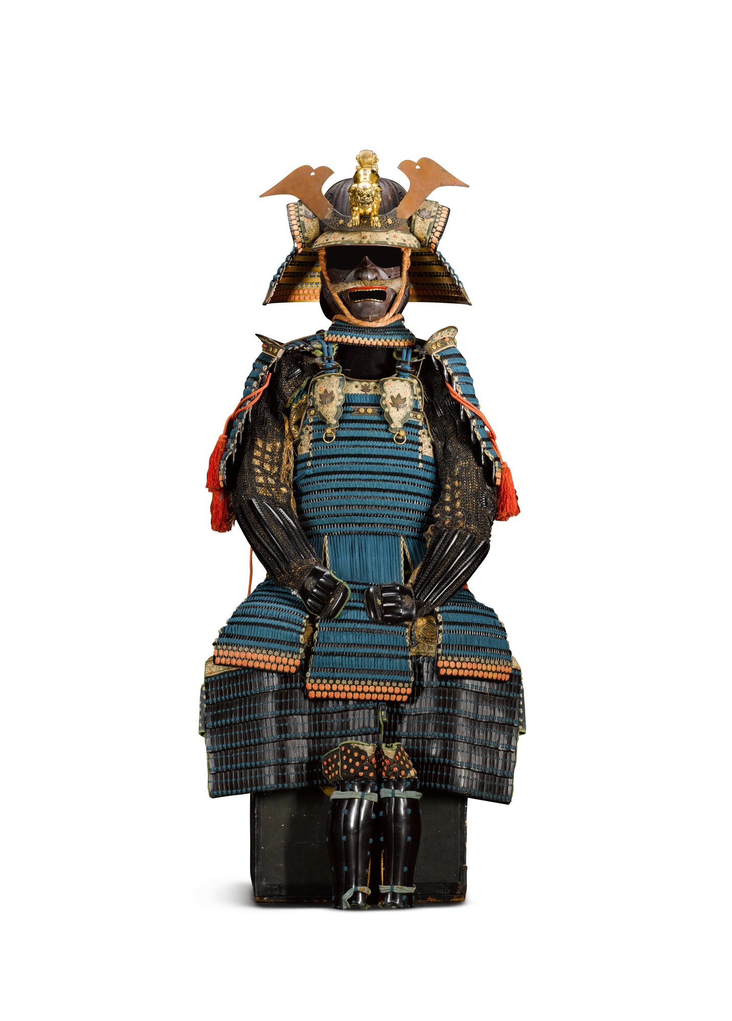 A Honkozane nimai-do gusoku [armour] | The kabuto signed Joshu ju ...