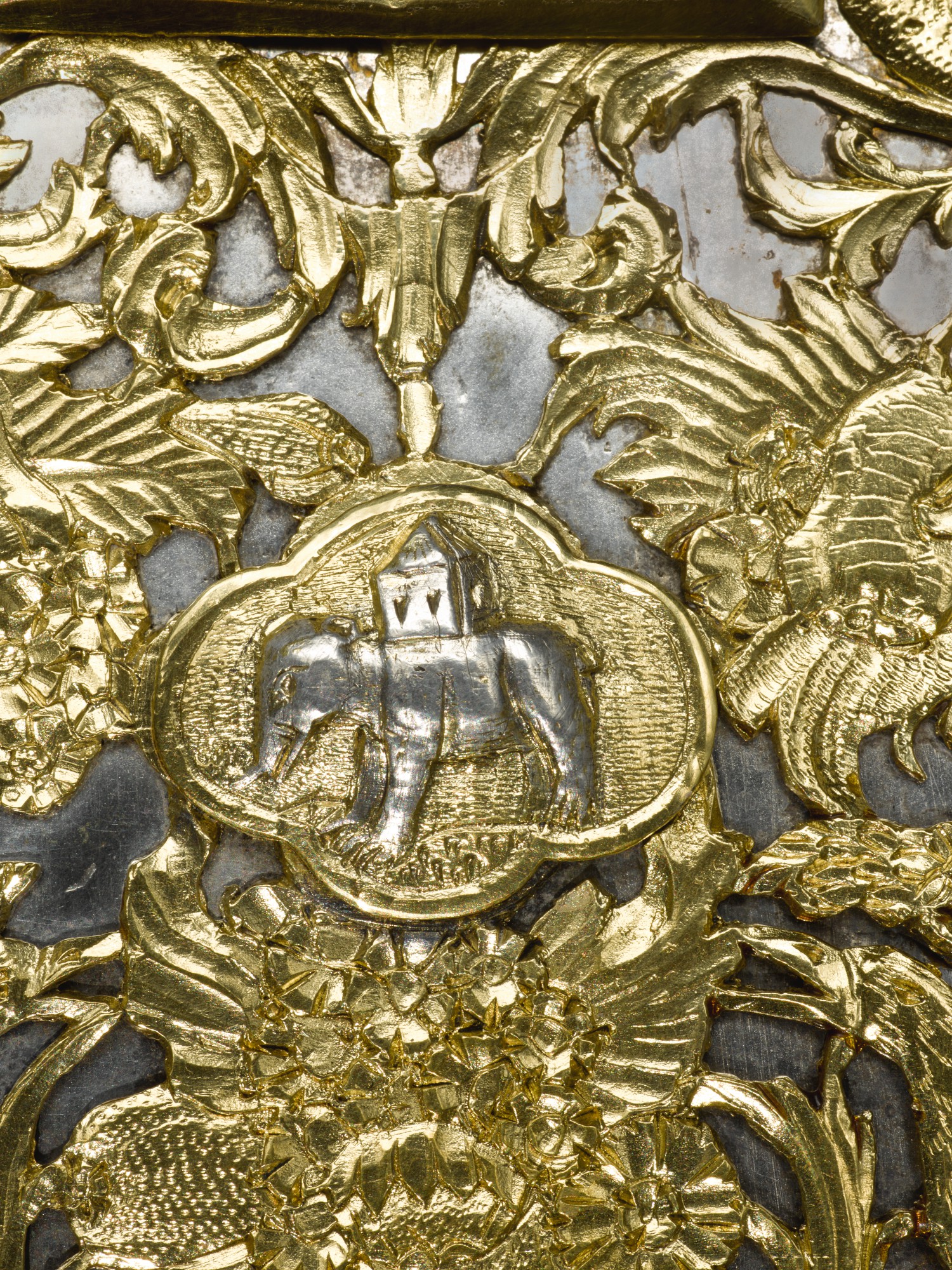 AN IMPORTANT PARCEL-GILT SILVER TORAH SHIELD ENGRAVED WITH A PLAN OF ...