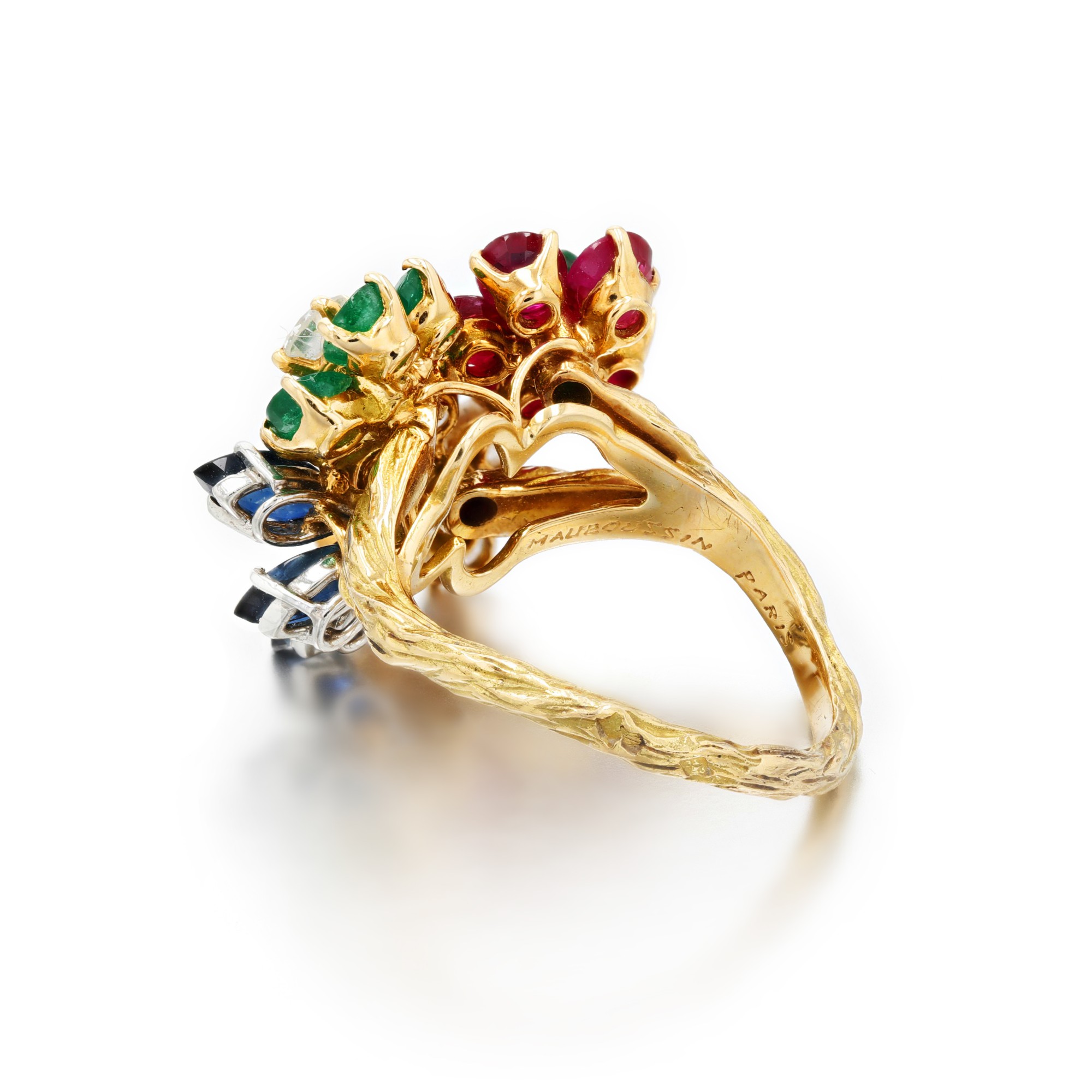 Mauboussin | Bague saphirs, rubis, émeraudes et diamants | Sapphire ...