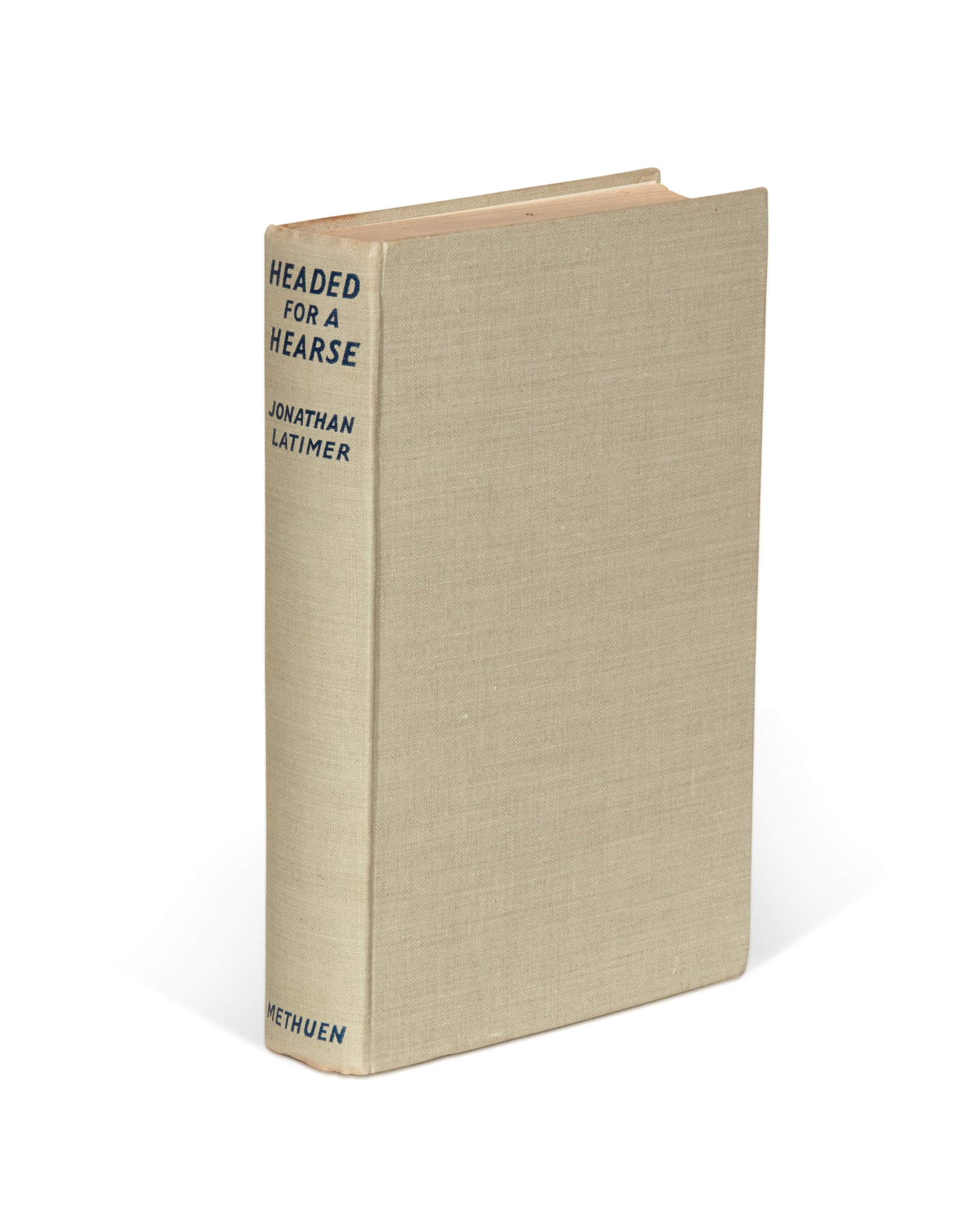 Jonathan Latimer | Headed for a Hearse, 1936, first English edition ...